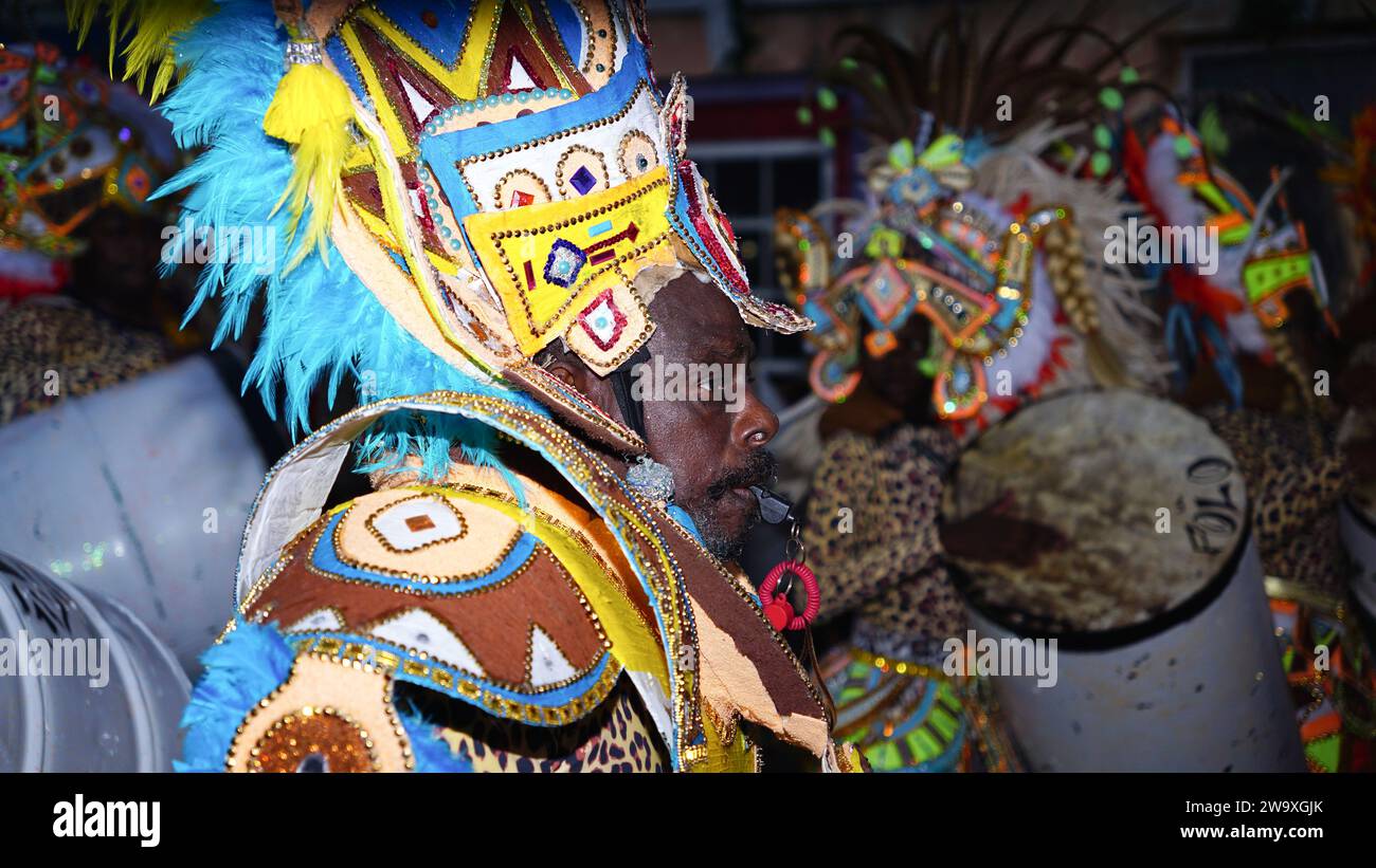 Boxing Day Junkanoo Street Parade Carnival in The Bahamas Stock Photo ...