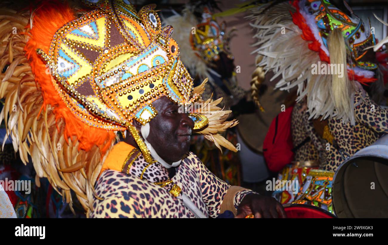 Boxing Day Junkanoo Street Parade Carnival in The Bahamas Stock Photo ...