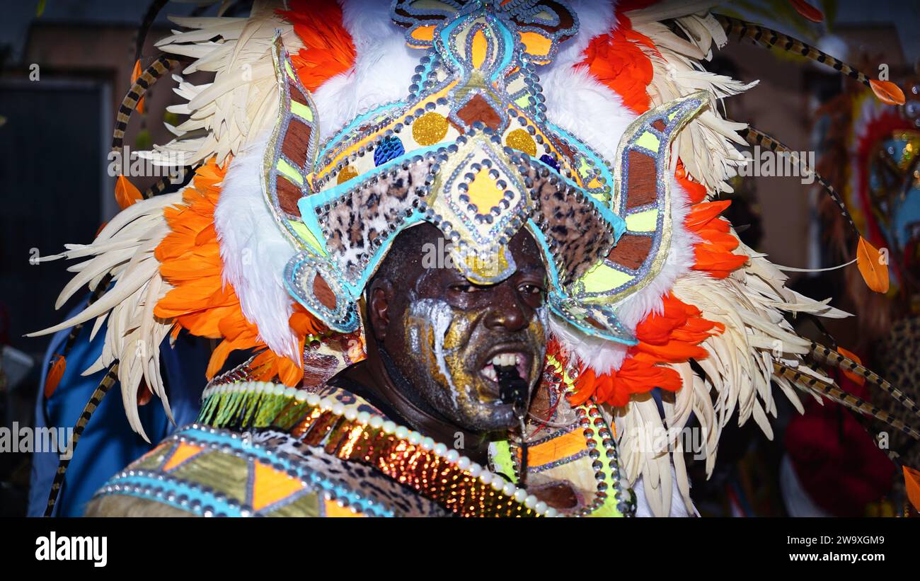 Boxing Day Junkanoo Street Parade Carnival in The Bahamas Stock Photo ...