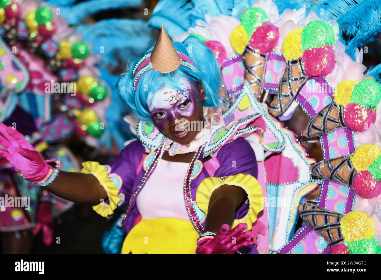Boxing Day Junkanoo Street Parade Carnival in The Bahamas Stock Photo ...