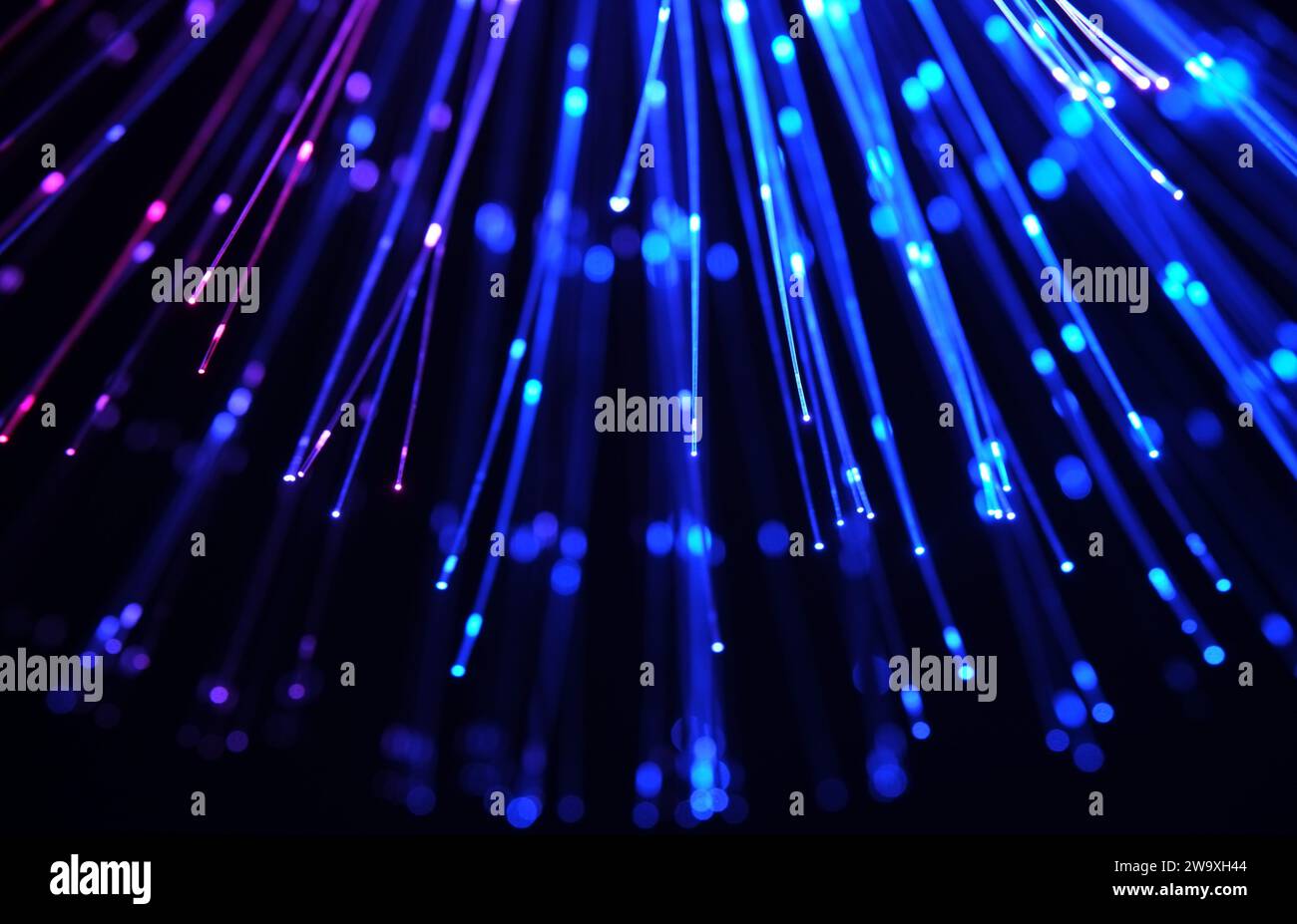 Fiber optic cables lit hi-res stock photography and images - Alamy