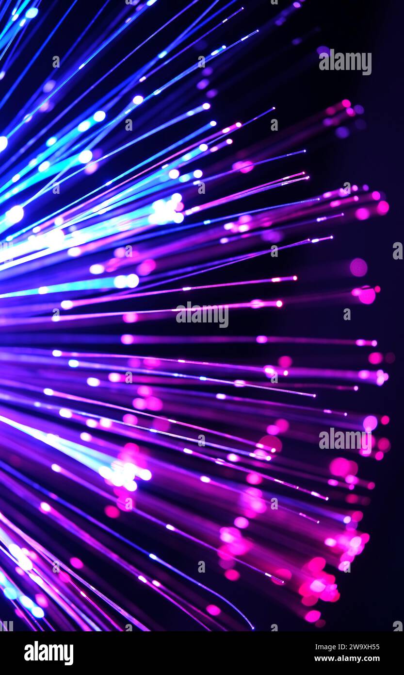 colourful abstract background of fiber optic cables Stock Photo - Alamy
