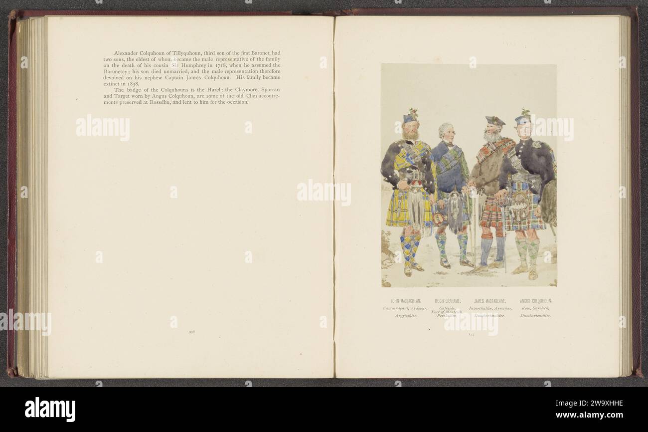 Photo production of a drawing of portraits by John Maclachlan, Hugh ...