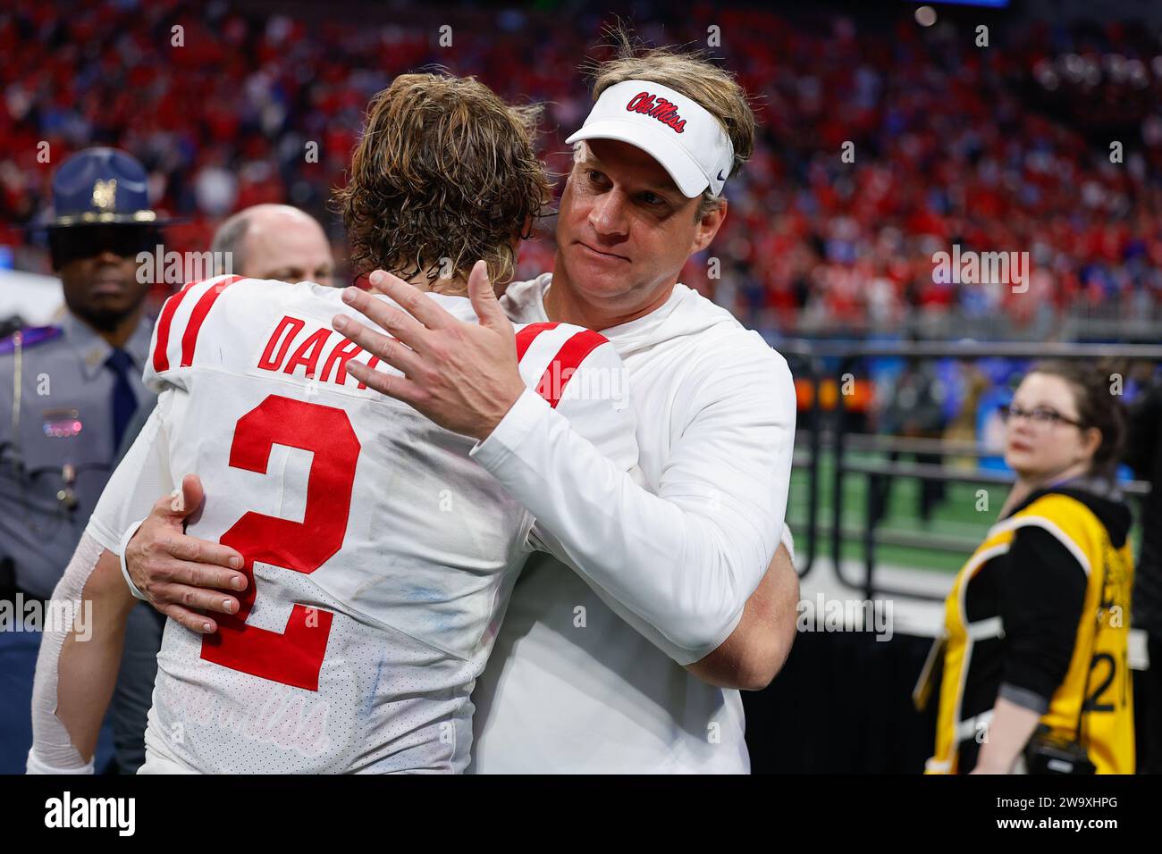 Atlanta, Georgia. 30th Dec, 2023. Ole Miss head coach, Lane Kiffin ...