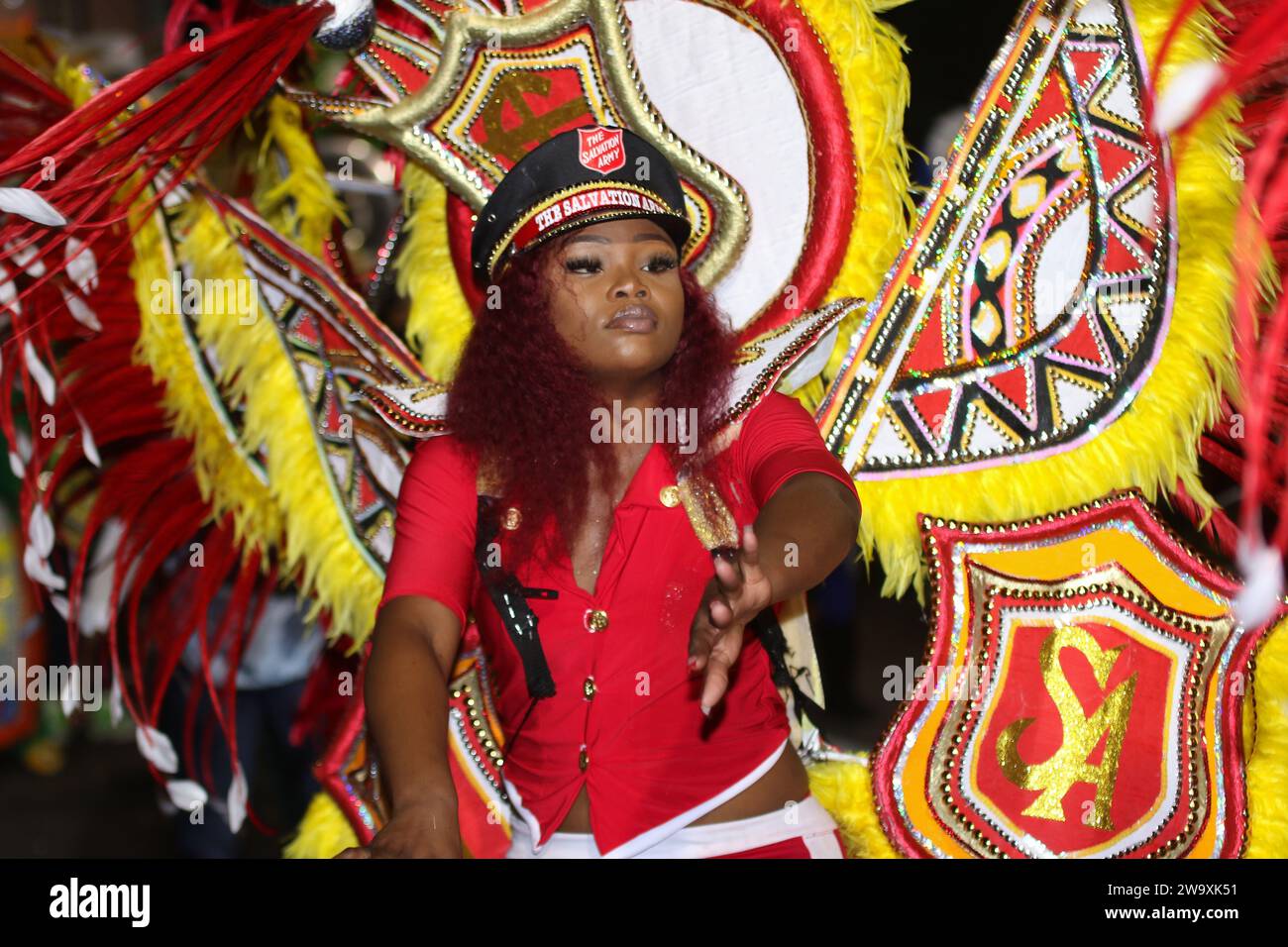 Boxing Day Junkanoo Street Parade Carnival in The Bahamas Stock Photo ...