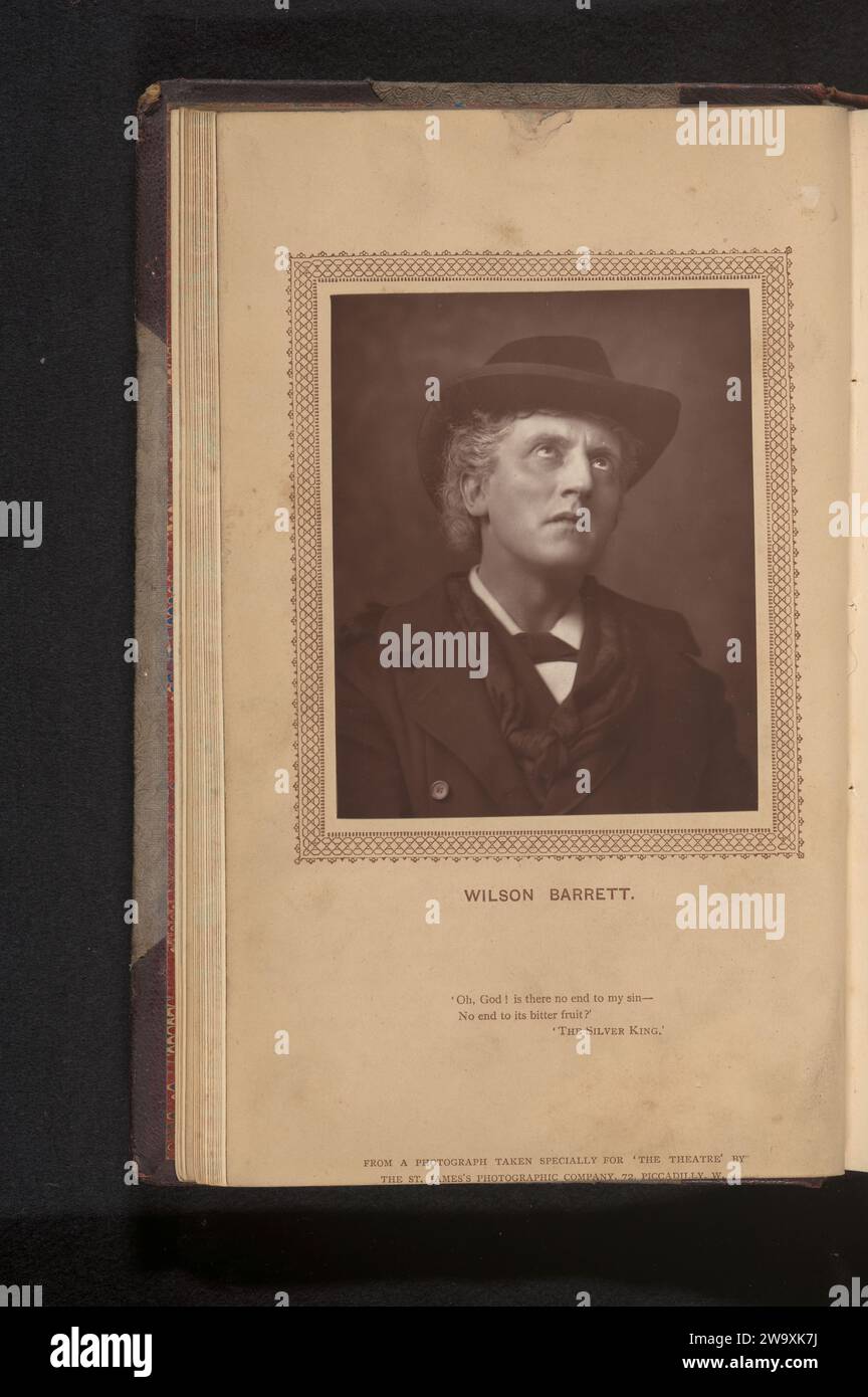 Portret van Wilson Barrett, The St. James's Photographic Company, c ...