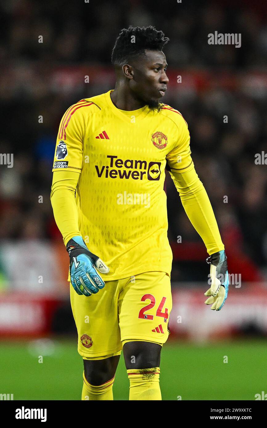 André Onana of Manchester United during the Premier League match ...