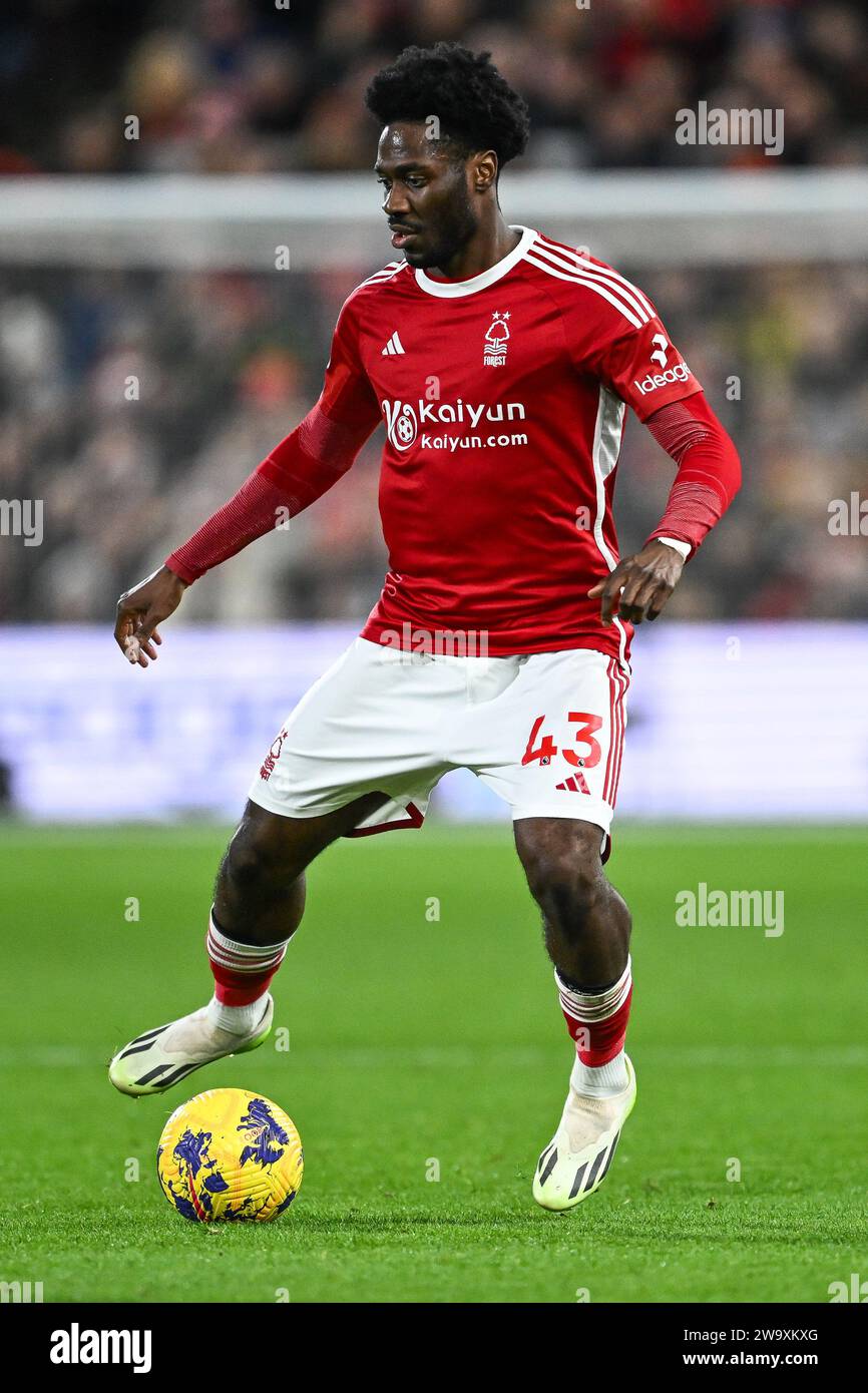 Ola Aina of Nottingham Forest in action during the Premier League match ...