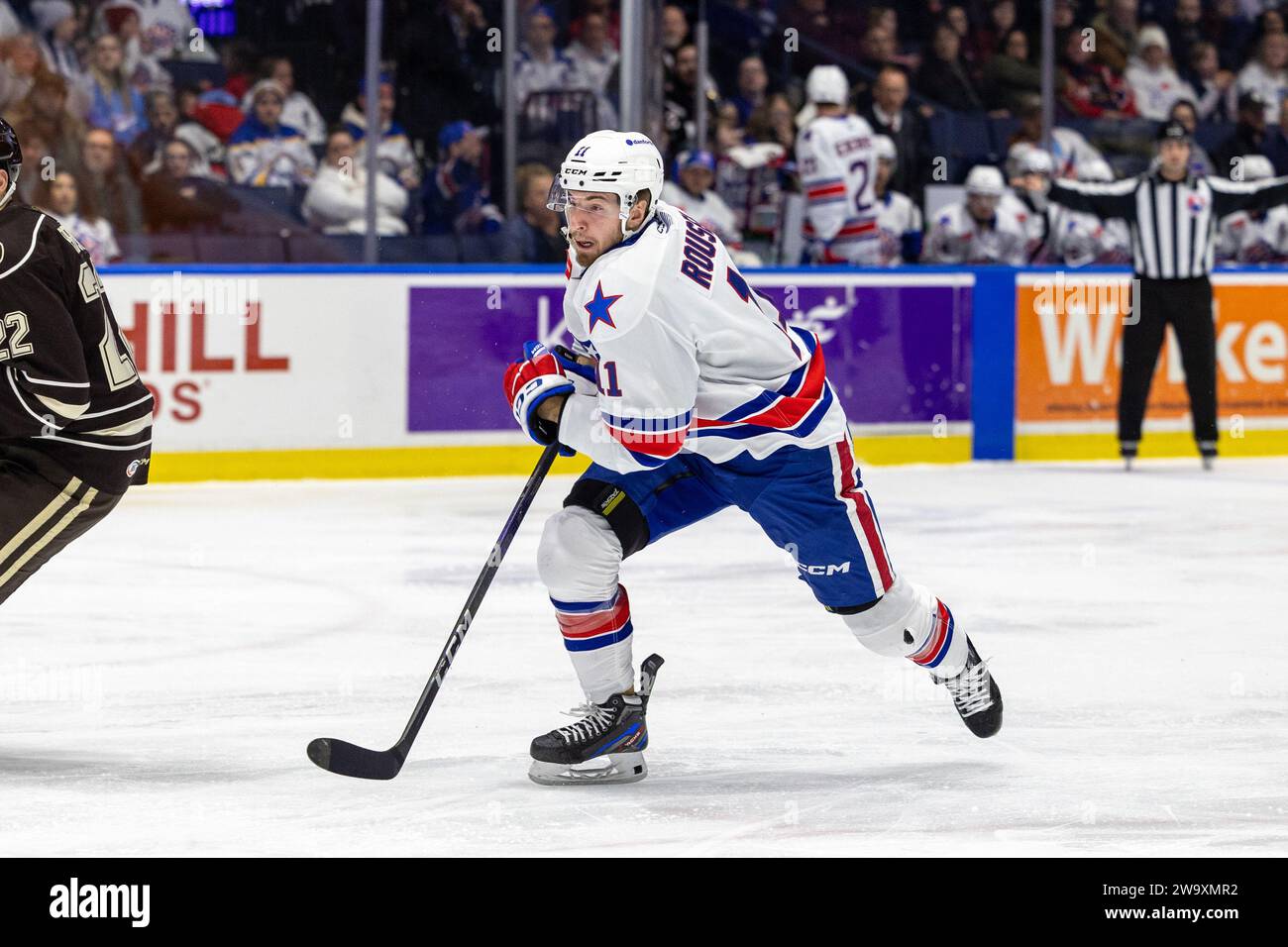 Rochester, New York, USA. 29th Dec, 2023. Rochester Americans forward ...