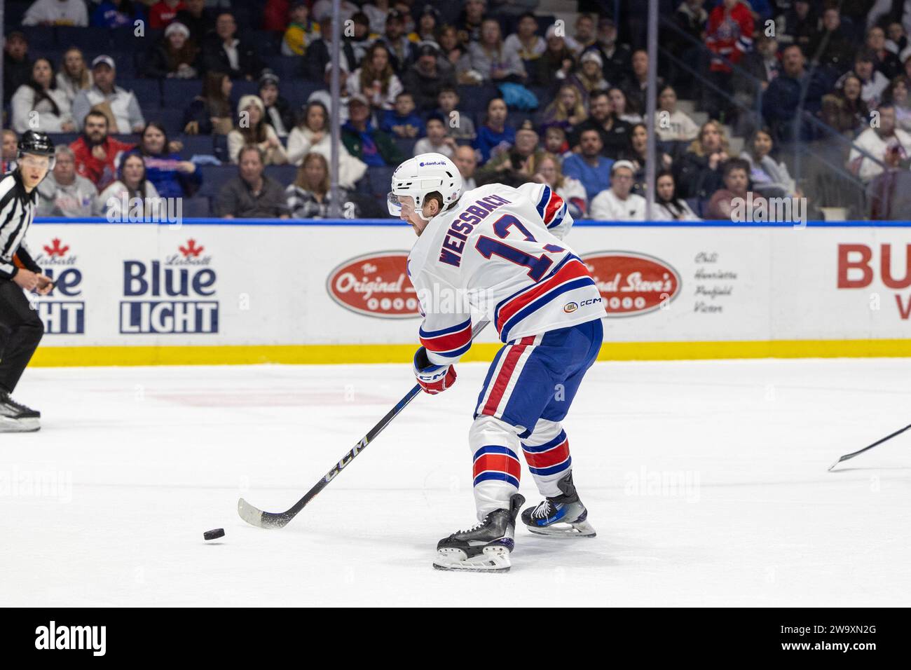 Rochester, New York, USA. 29th Dec, 2023. Rochester Americans forward ...