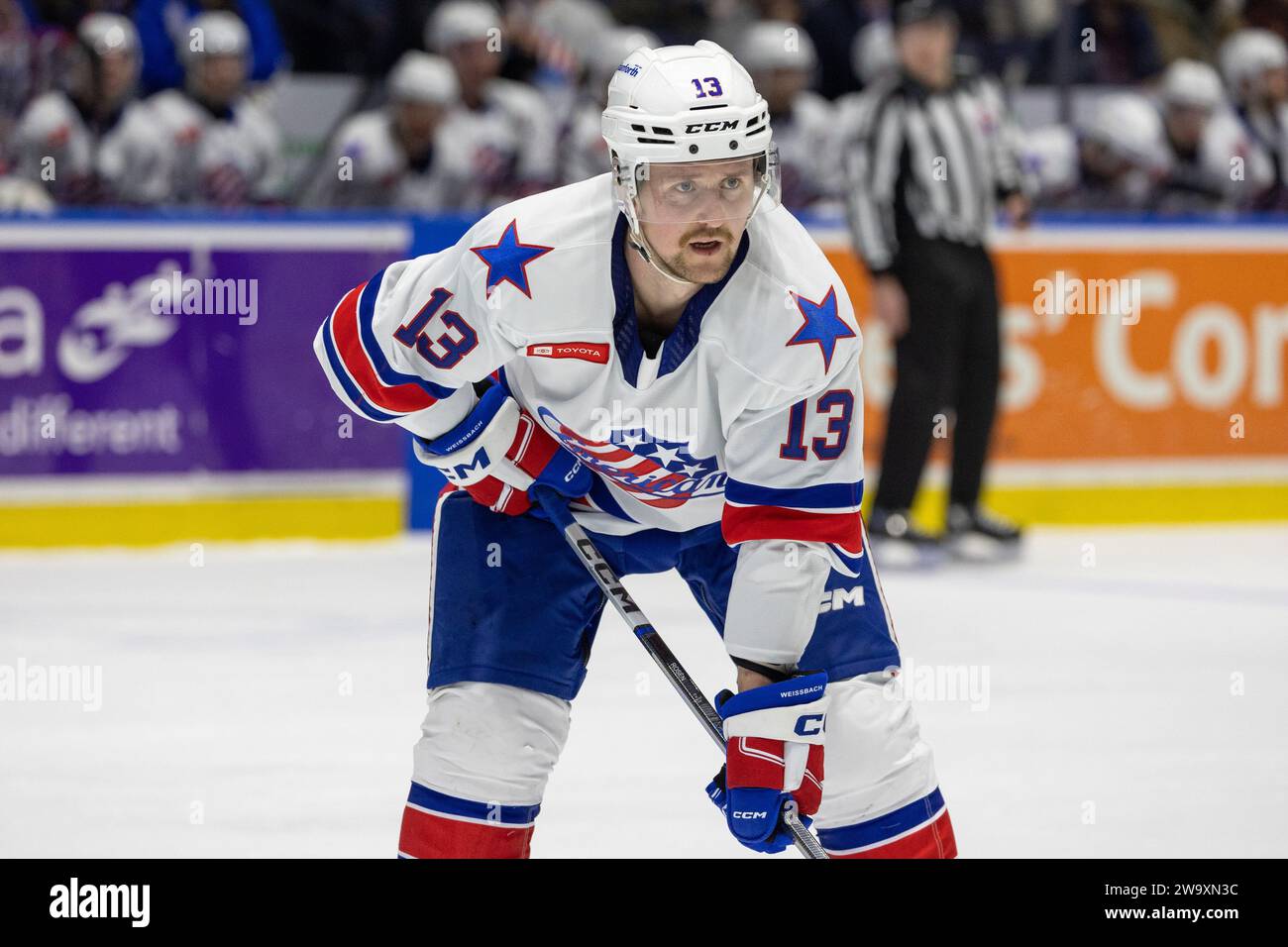 Rochester, New York, USA. 29th Dec, 2023. Rochester Americans forward ...
