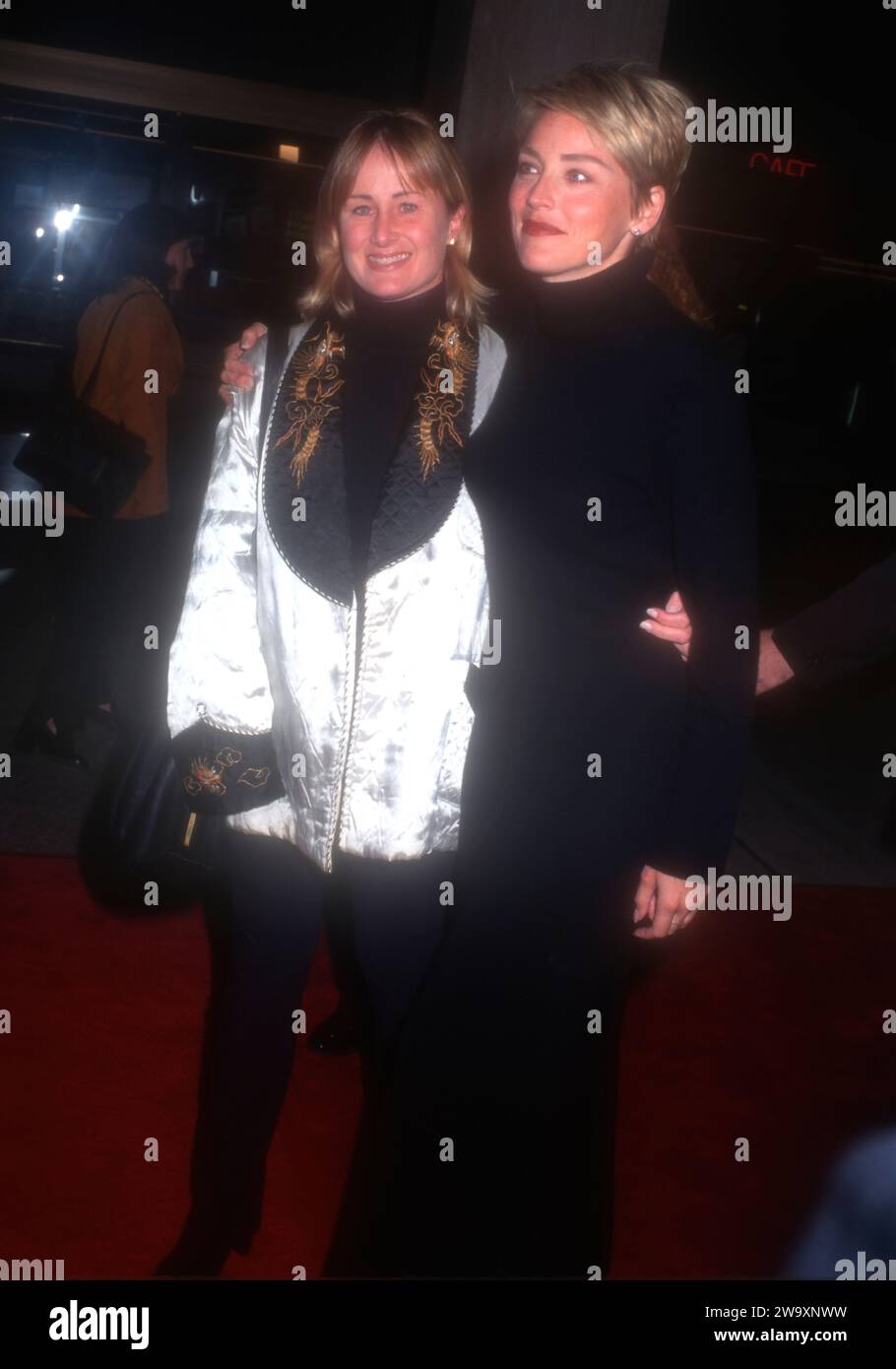 Los Angeles, California, USA 14th October 1996 Actress Sharon Stone (R ...