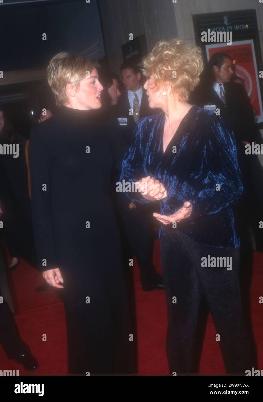 Los Angeles, California, USA 14th October 1996 Actress Sharon Stone and ...