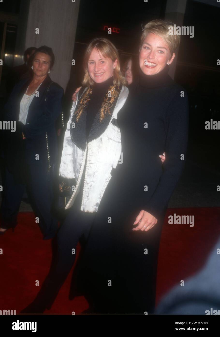 Los Angeles, California, USA 14th October 1996 Actress Sharon Stone (R ...