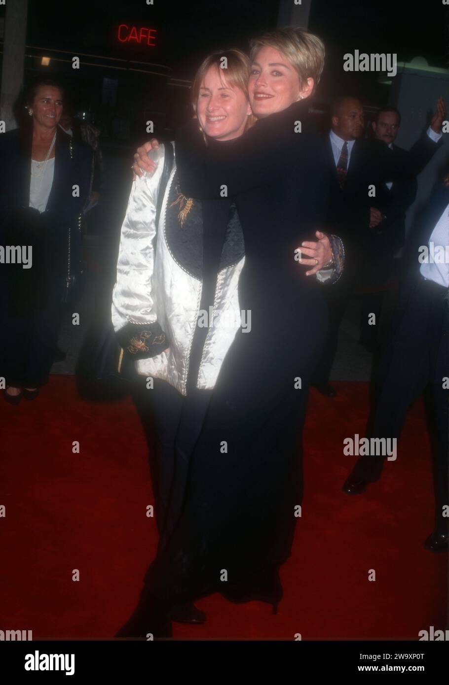 Los Angeles, California, USA 14th October 1996 Actress Sharon Stone (R ...
