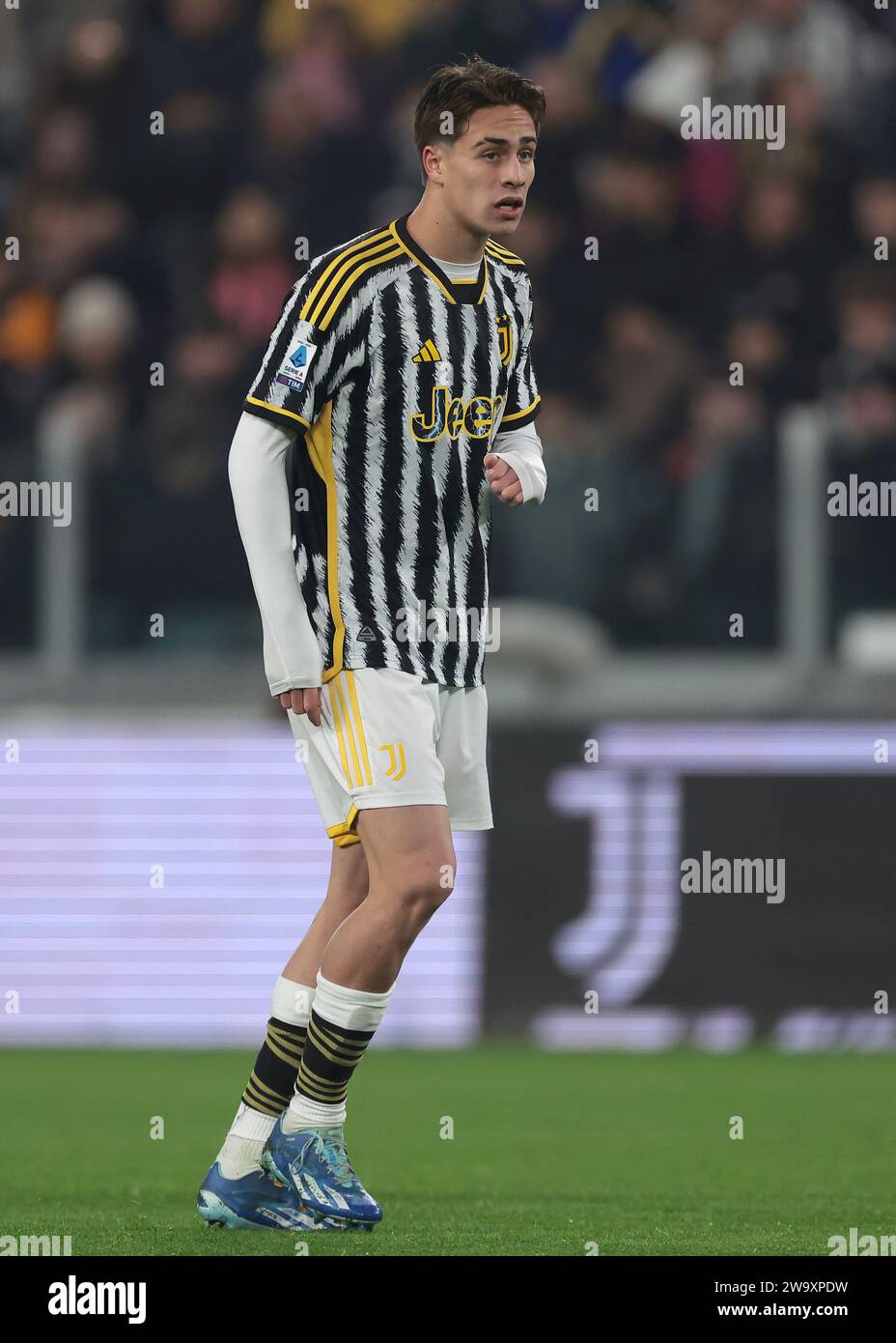 Turin, Italy. 30th Dec, 2023. Kenan Yildiz of Juventus during the Serie ...
