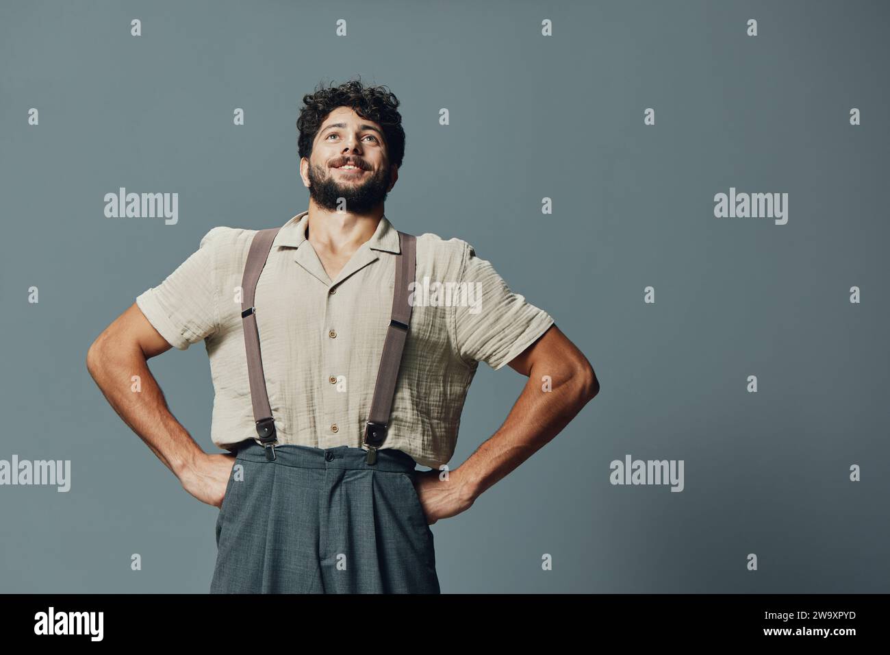 Young men expression male portrait happy adult confident cool ...