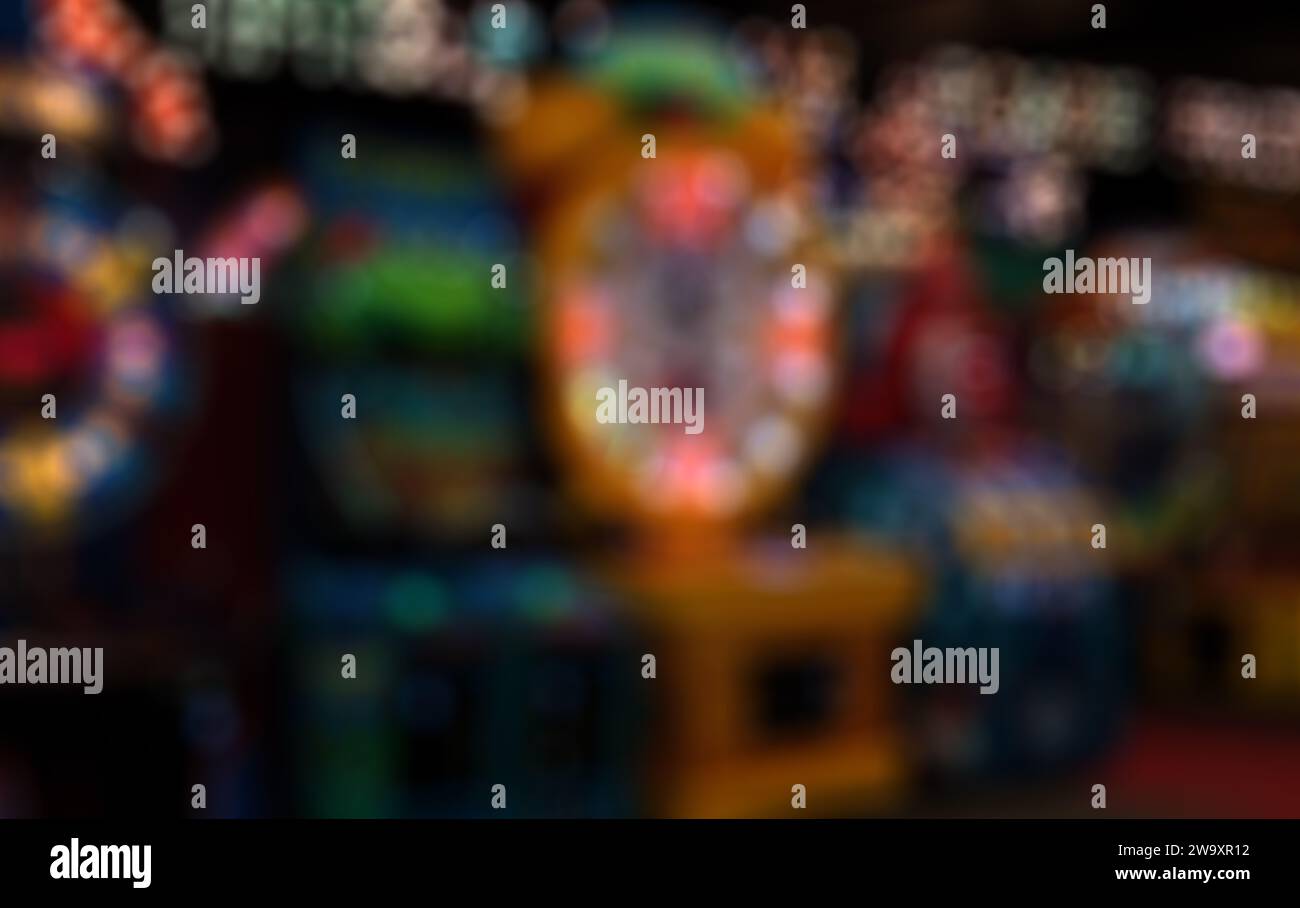 Blurred background of game play zone, blurred place for play a game ...