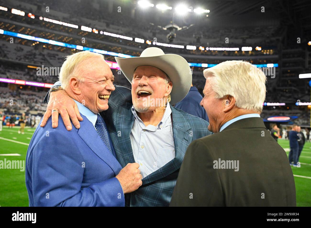 Arlington, United States. 30th Dec, 2023. Dallas Cowboys owner Jerry ...