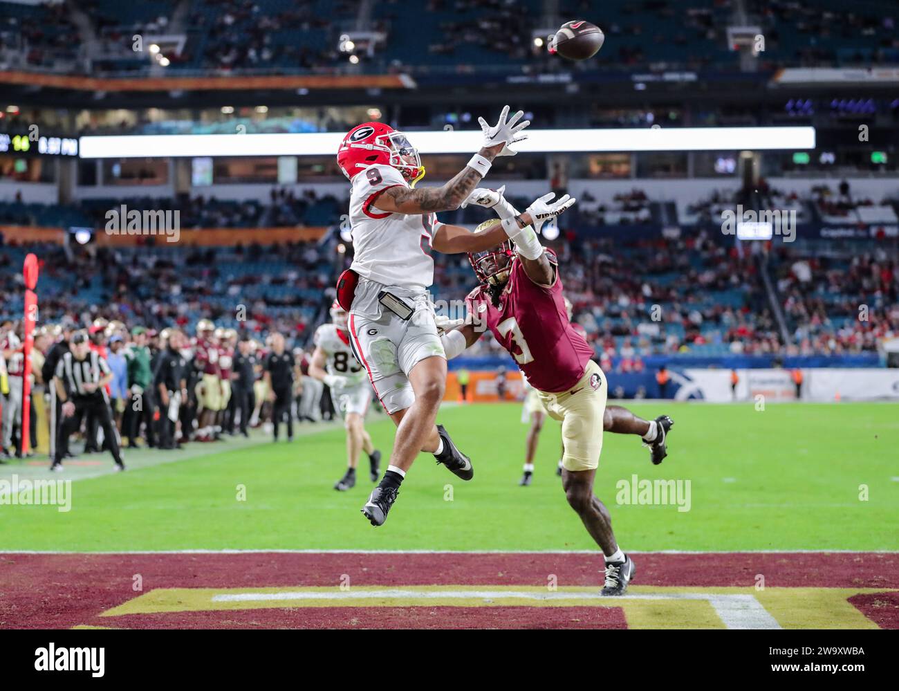 December 30, 2023:.Georgia Bulldogs wide receiver Jackson Meeks (9 ...