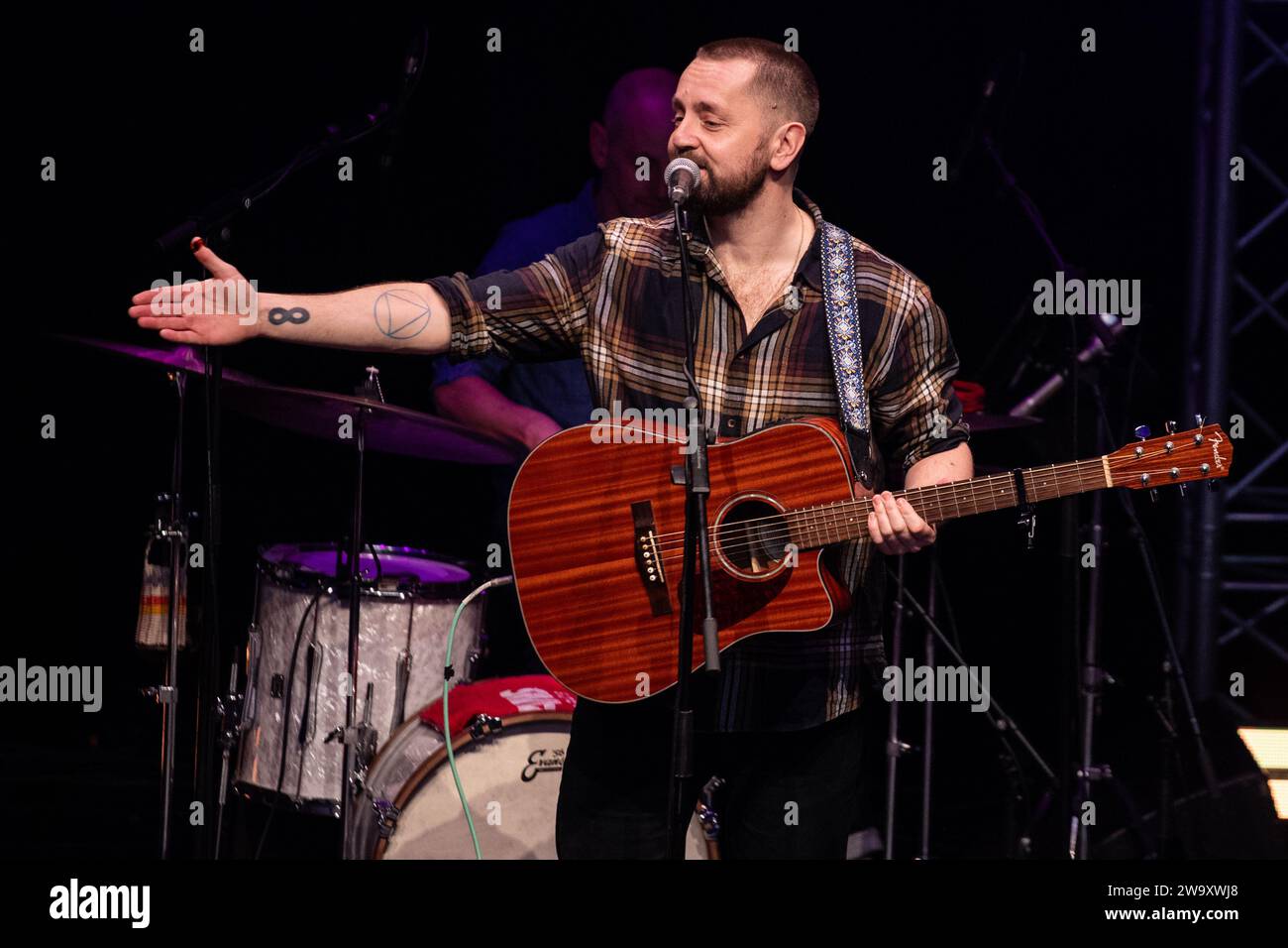 Blue Rose Code performing with his band Caley Soul Band, and joined by ...