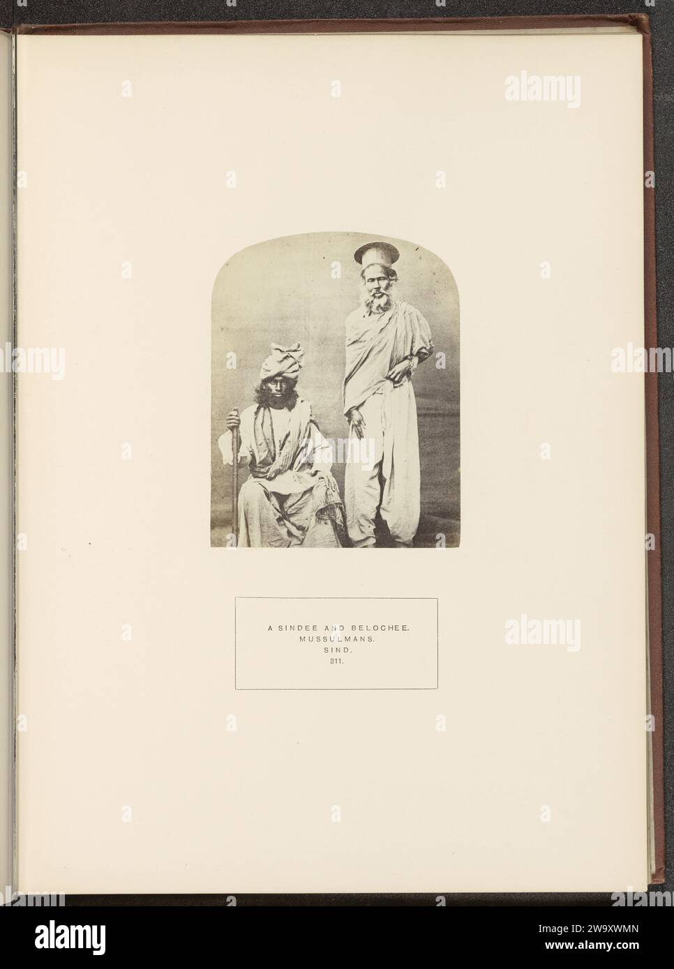 Portrait of two unknown men from Sindh, c. 1862 - in or before 1872 ...
