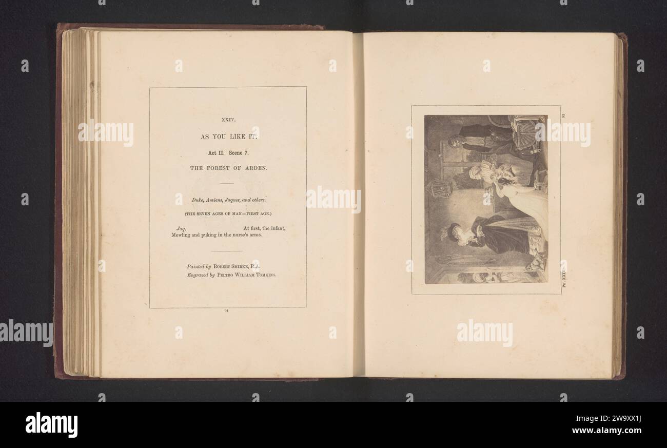 Photo production from a print to a painting by Robert Smirke, proposing ...