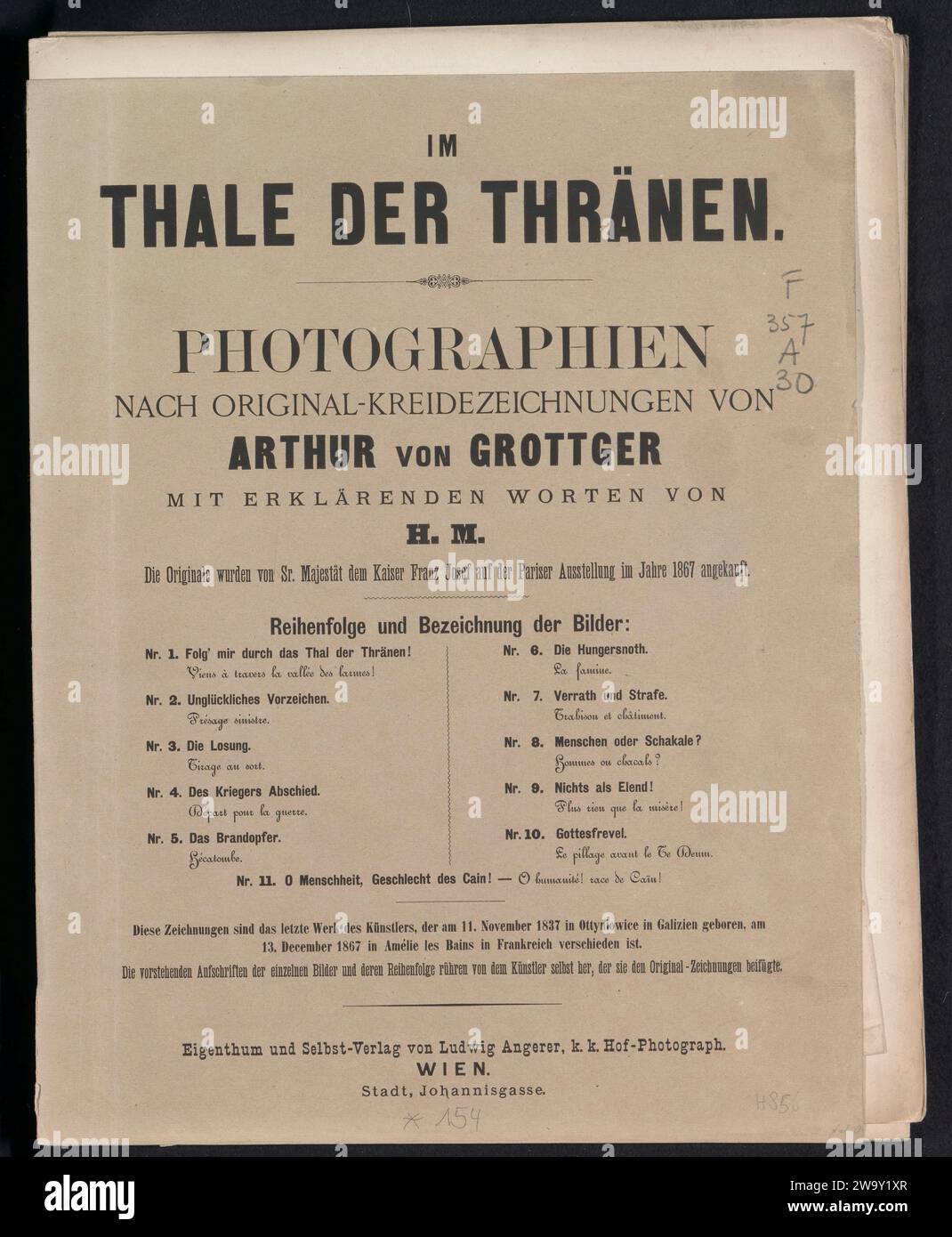 In the valley of tears: Photographs according to original chalk ...