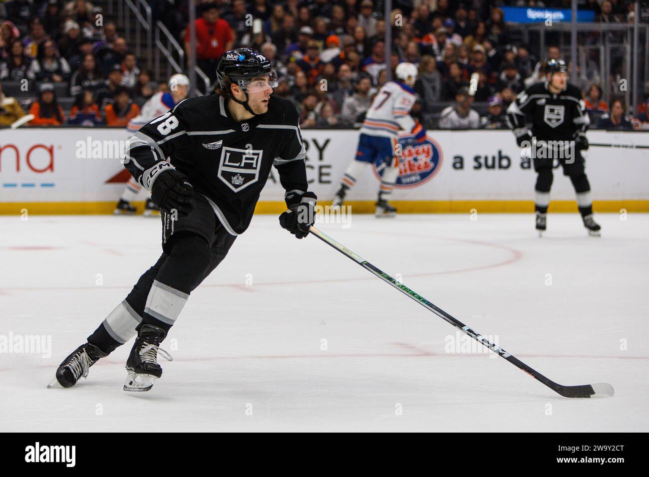 Los Angeles, California, USA. 30th Dec, 2023. ALEX LAFERRIERE of the ...