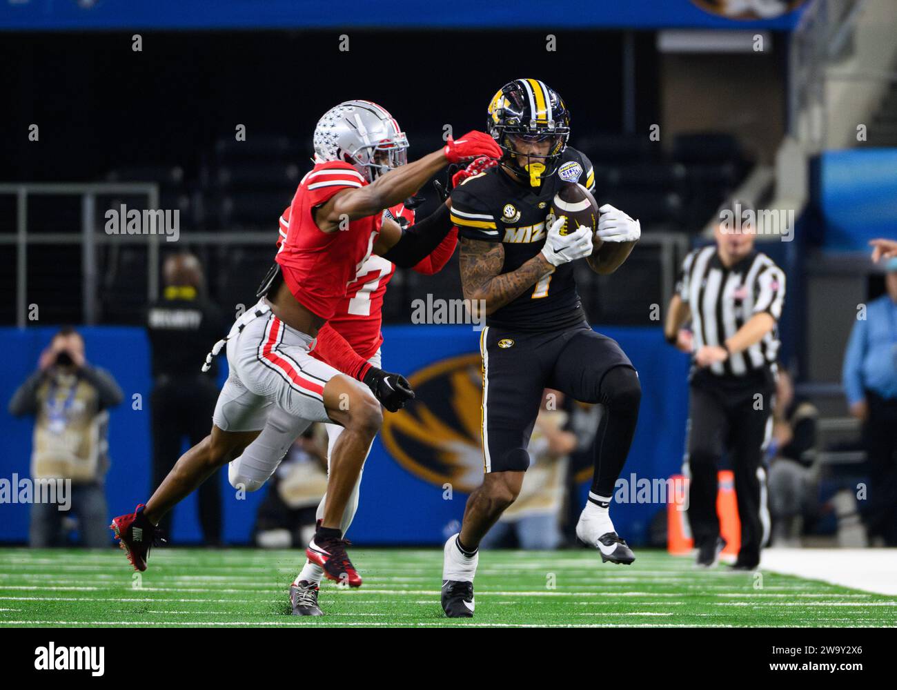 Arlington, Texas, USA. 29th Dec, 2023. Missouri Tigers running back ...