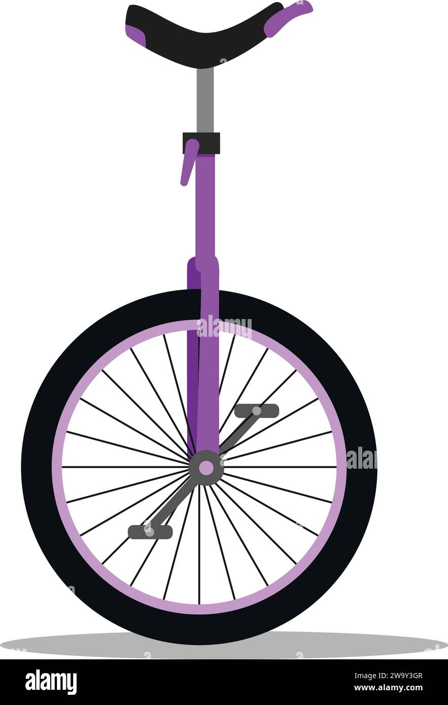 Unicycle vector hi-res stock photography and images - Alamy