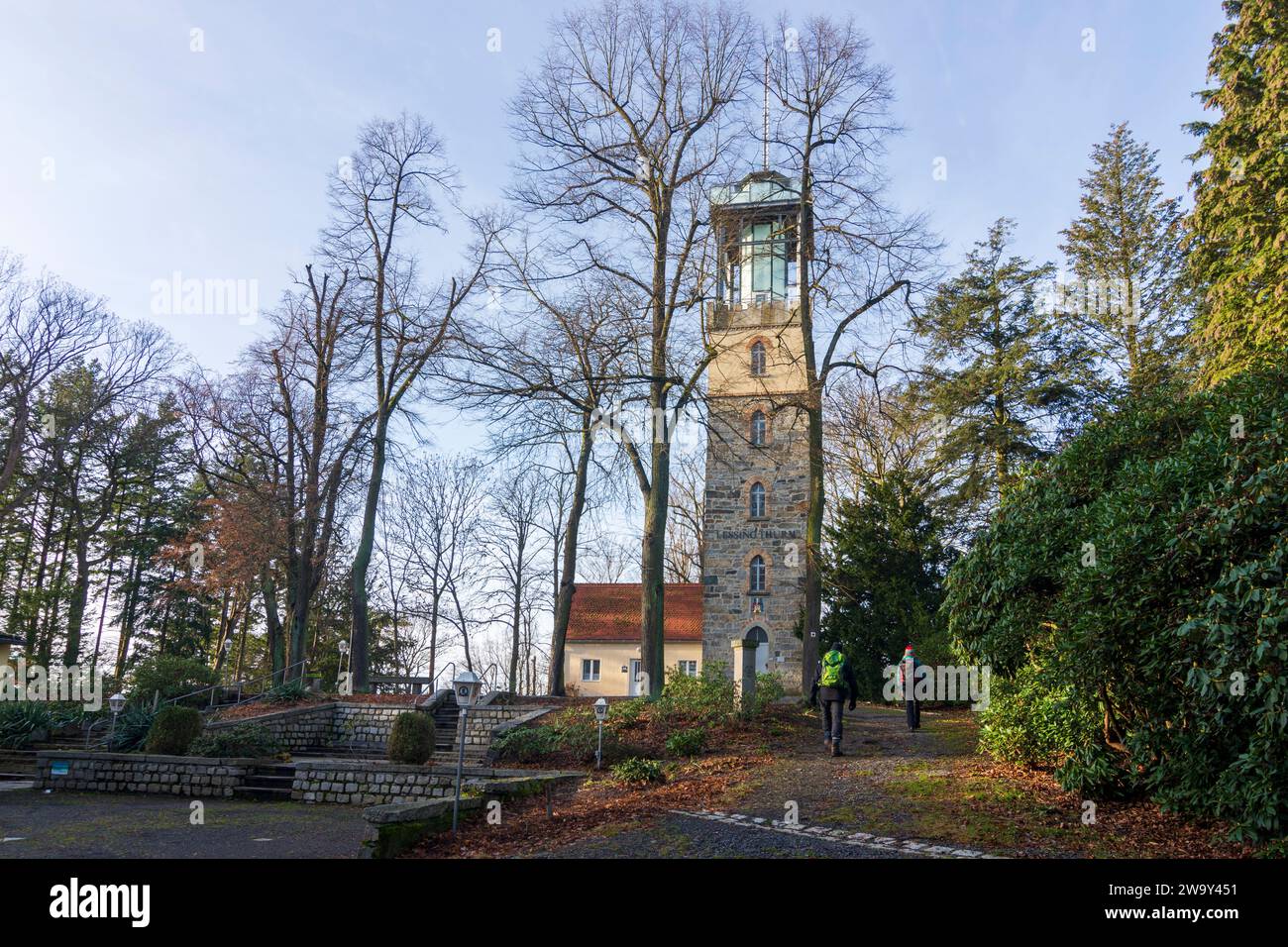 Kamenz (Kamjenc): observation tower Lessingturm on hill Hutberg in ...