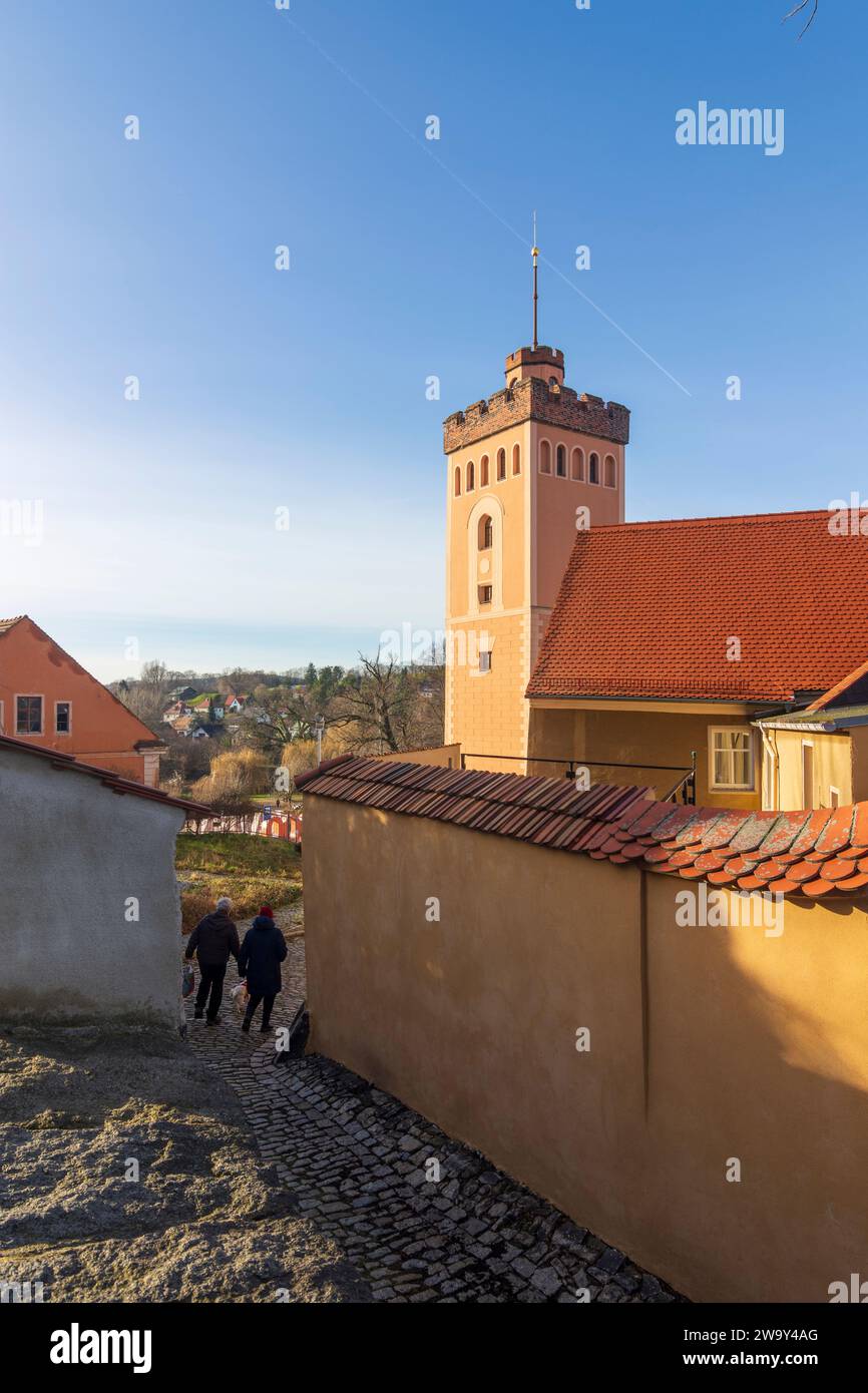 Kamenz (Kamjenc): tower Roter Turm in , Sachsen, Saxony, Germany Stock ...