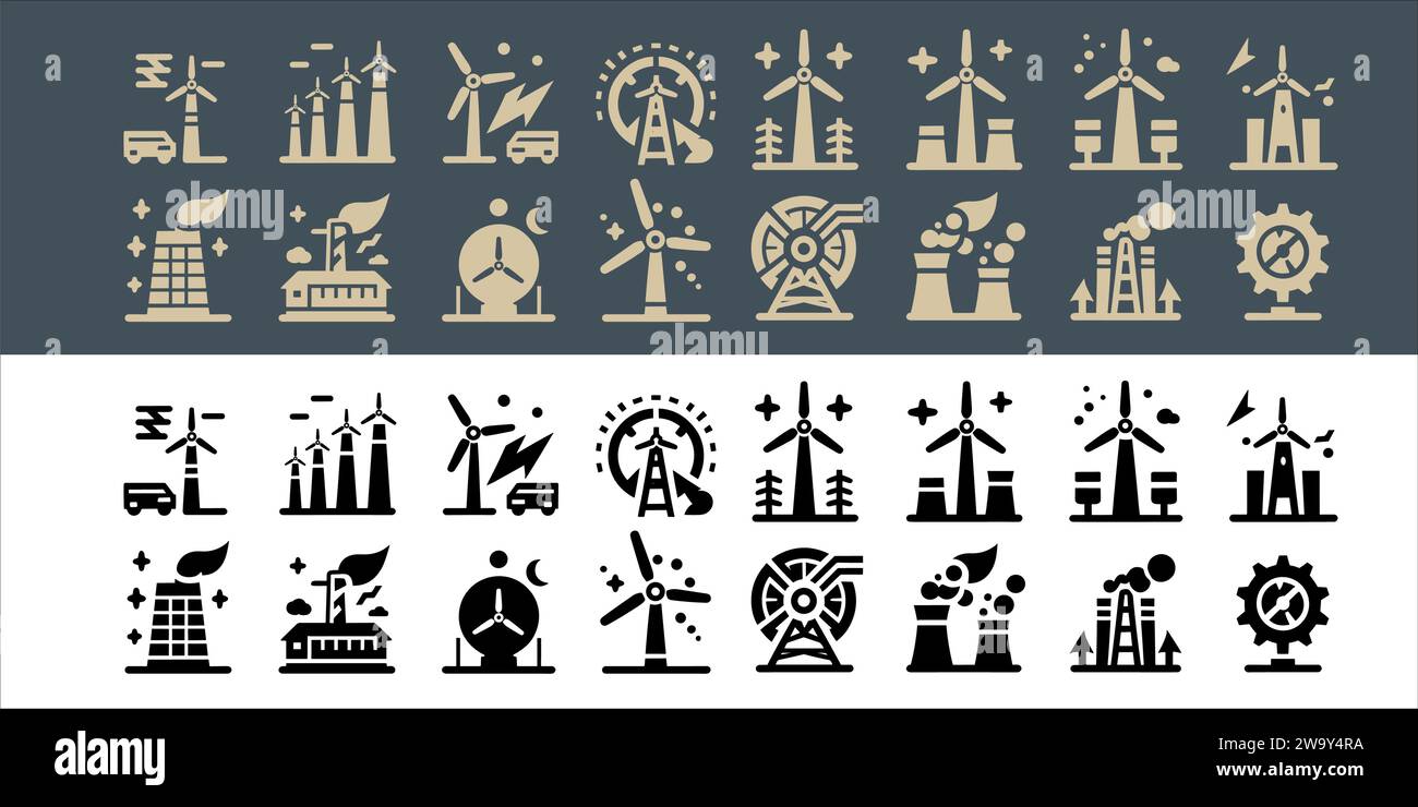 Windmill vector renewable energy, alternative sources energy and eco ...