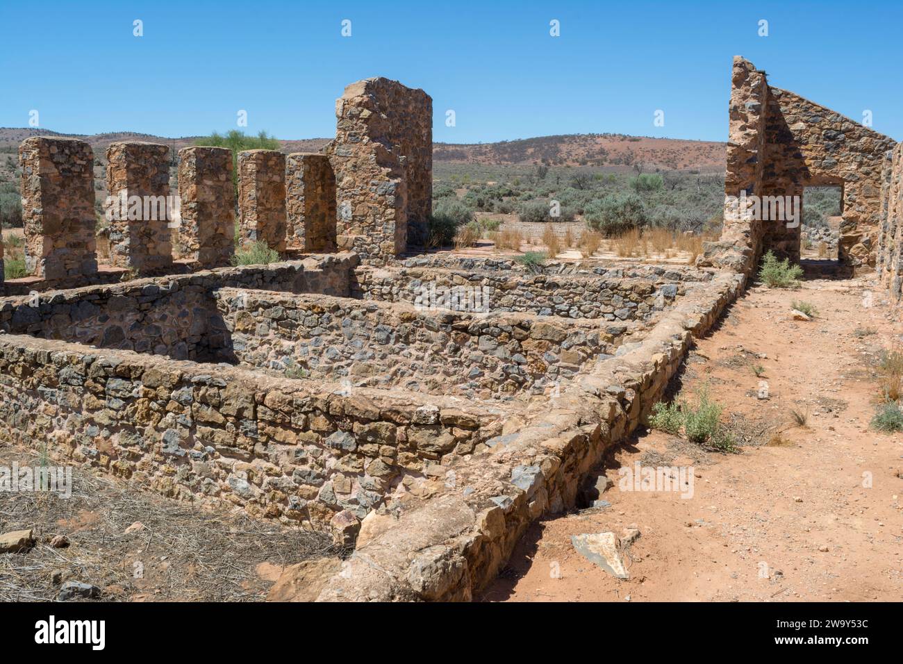 Kanyaka, South Australia, Australia - March 14, 2018: Woolshed at ...