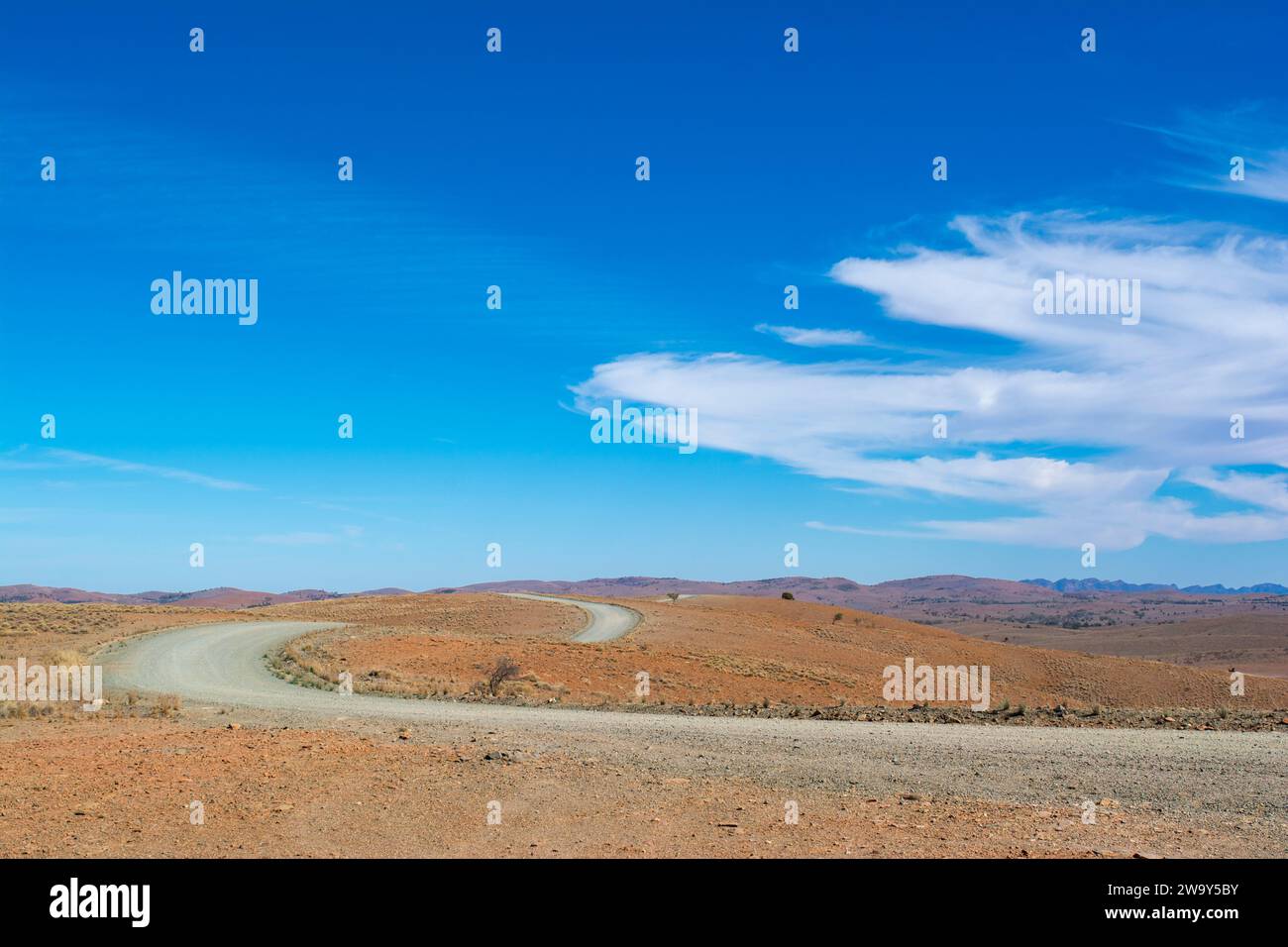 Winding roads with unusual cloud formations. One of the many views from ...