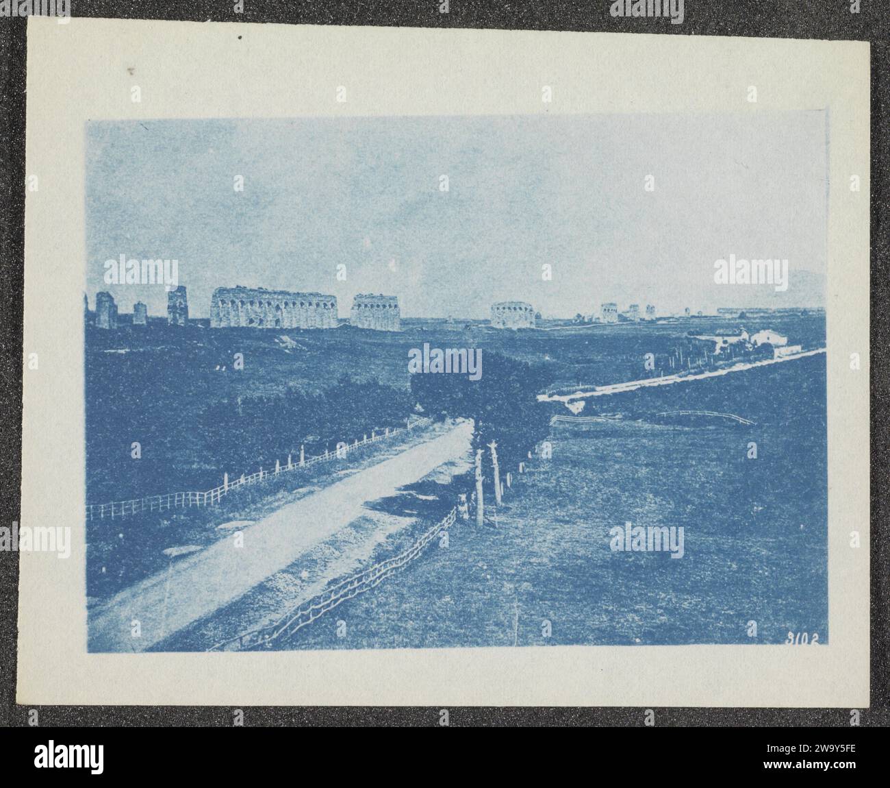 Photo production of a photo of Via Appia and Aqueduct from Claudius ...