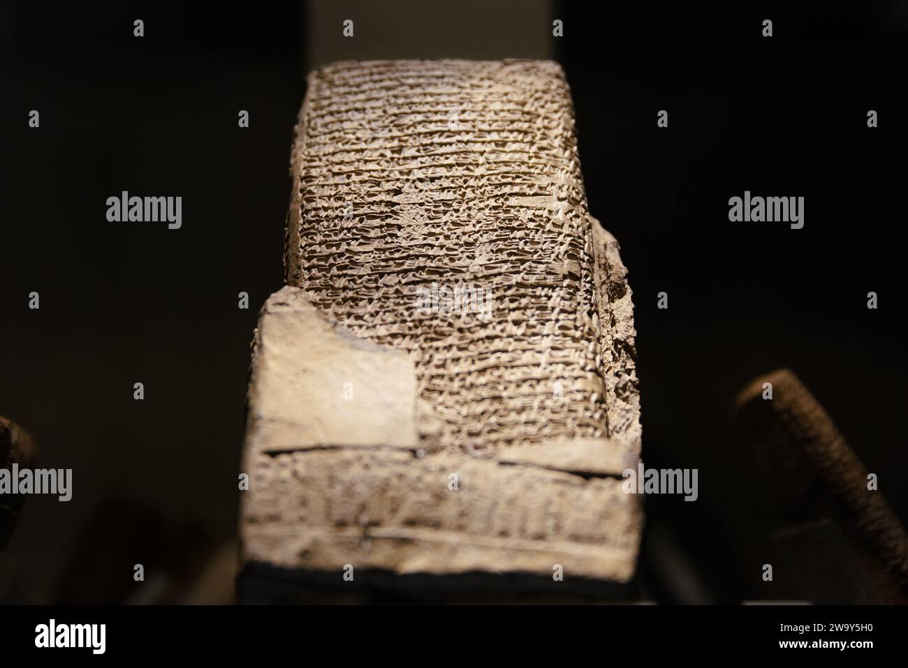 Old clay tablet in Museum of Anatolian Civilizations, Ankara city ...