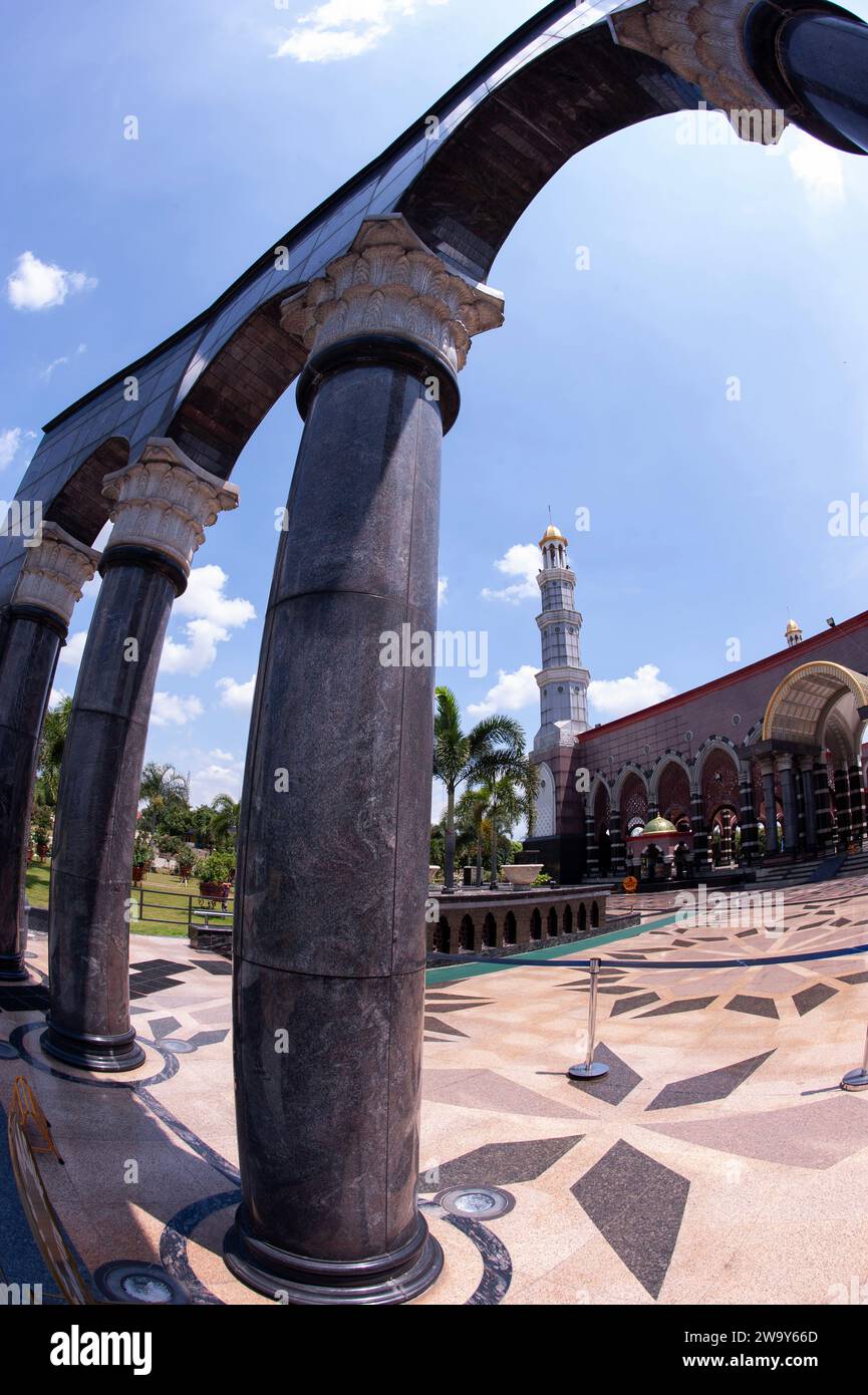 Minaret, Dian Al-Mahri Mosque, also known as Golden Dome Mosque, Depok ...