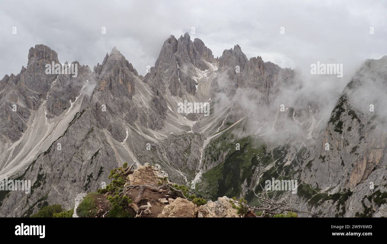 drone photo cadini di misurina Dolomites Italy europe Stock Photo - Alamy