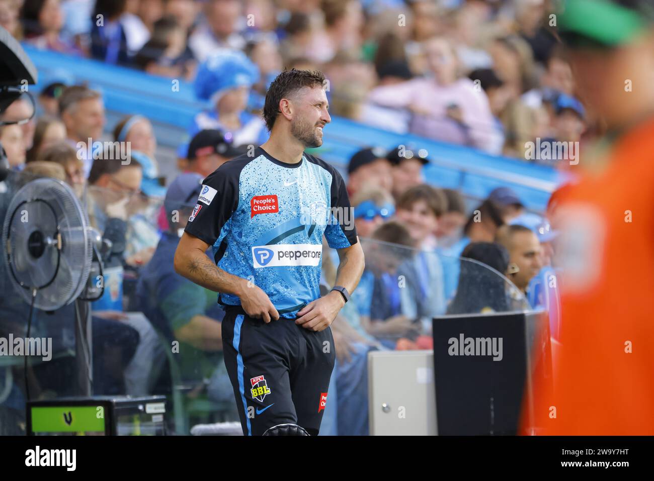 Adelaide, Australia. 31st Dec, 2023. Matt Short being interviewed after ...
