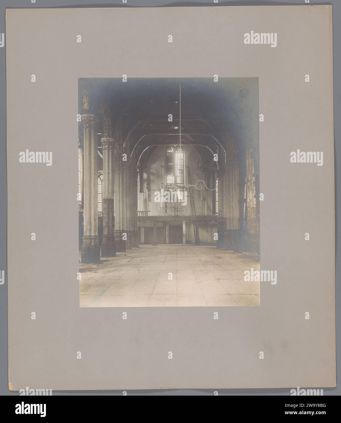 Interior of the Nieuwezijds Chapel in Amsterdam, during the demolition ...