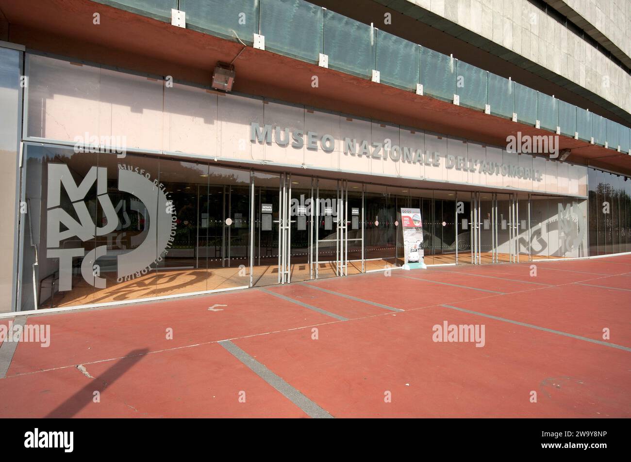 Entrance of the Museo Nazionale dell'Automobile (MAUTO), National Car ...