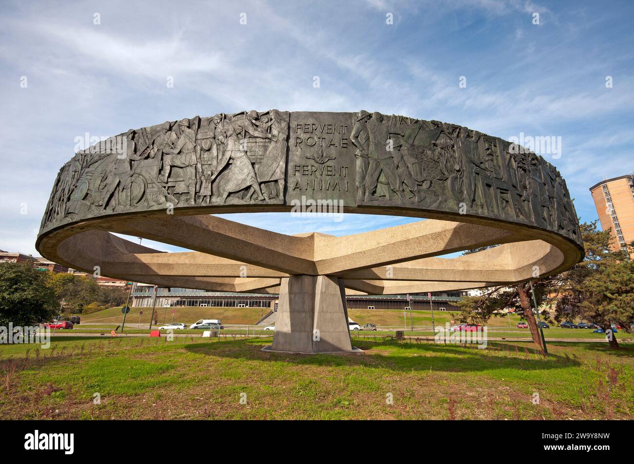 Monument to the military truck driver (by the architect Renato Costa ...