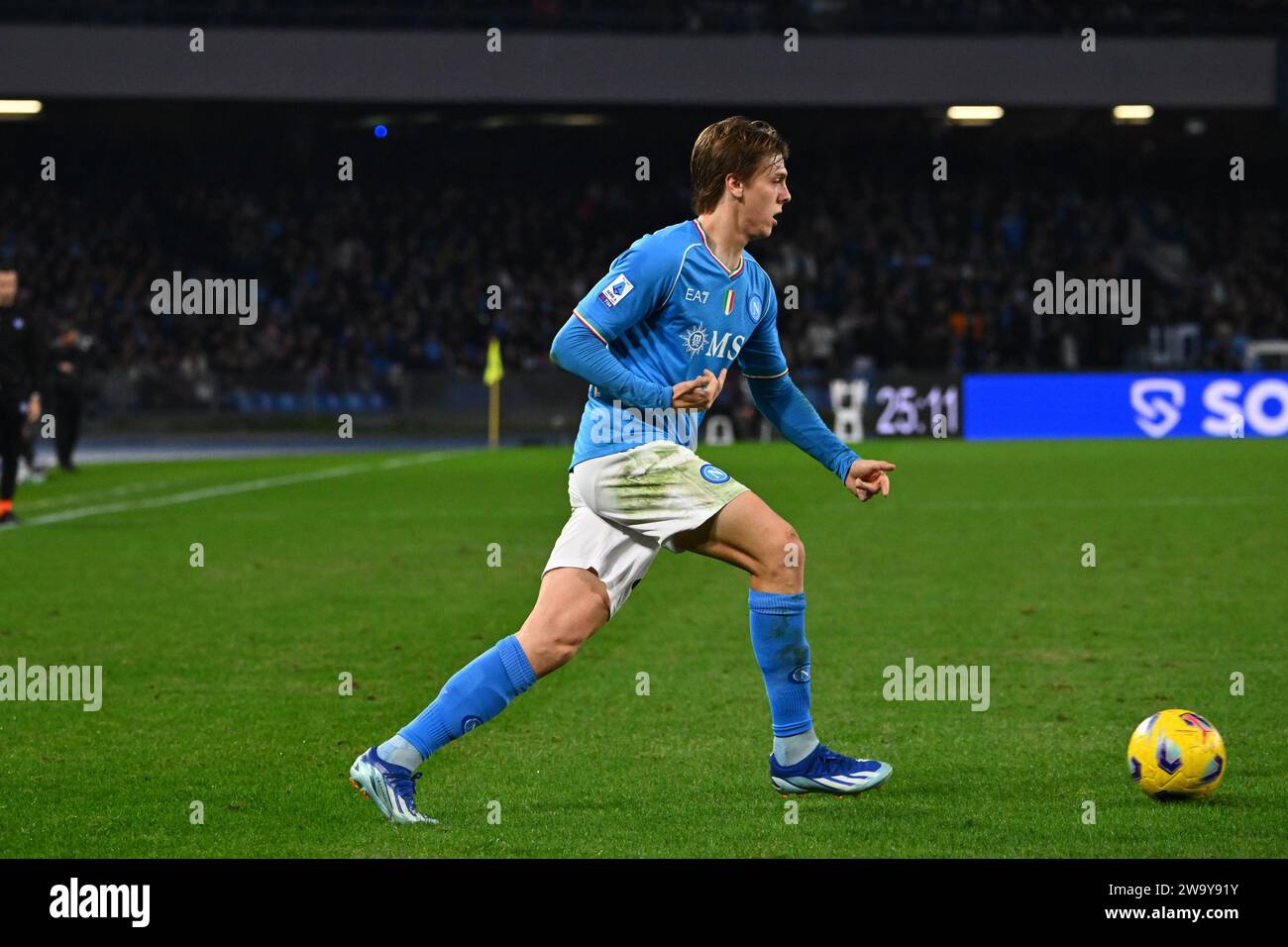 Alessio Zerbin of SSC Napoli in action during the Serie A TIM match ...