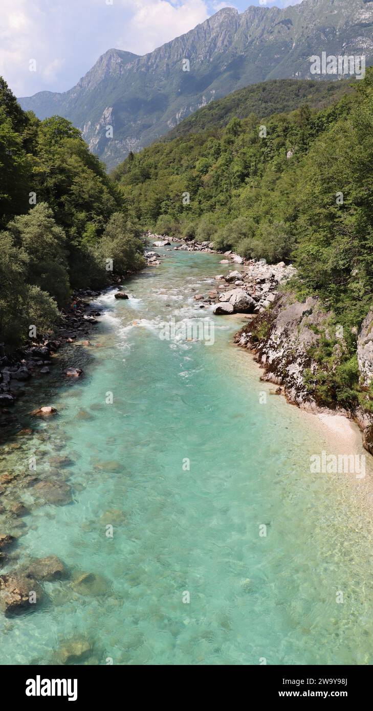 Drone photo soca gorge slovenia hi-res stock photography and images - Alamy