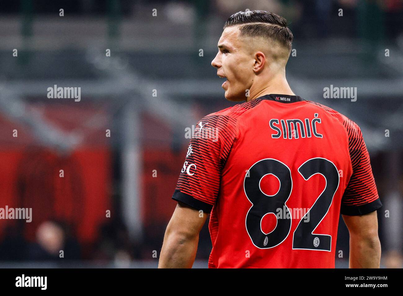 Jan-Carlo Simic (Milan) during AC Milan vs US Sassuolo, Italian soccer Serie A match in Milan ...