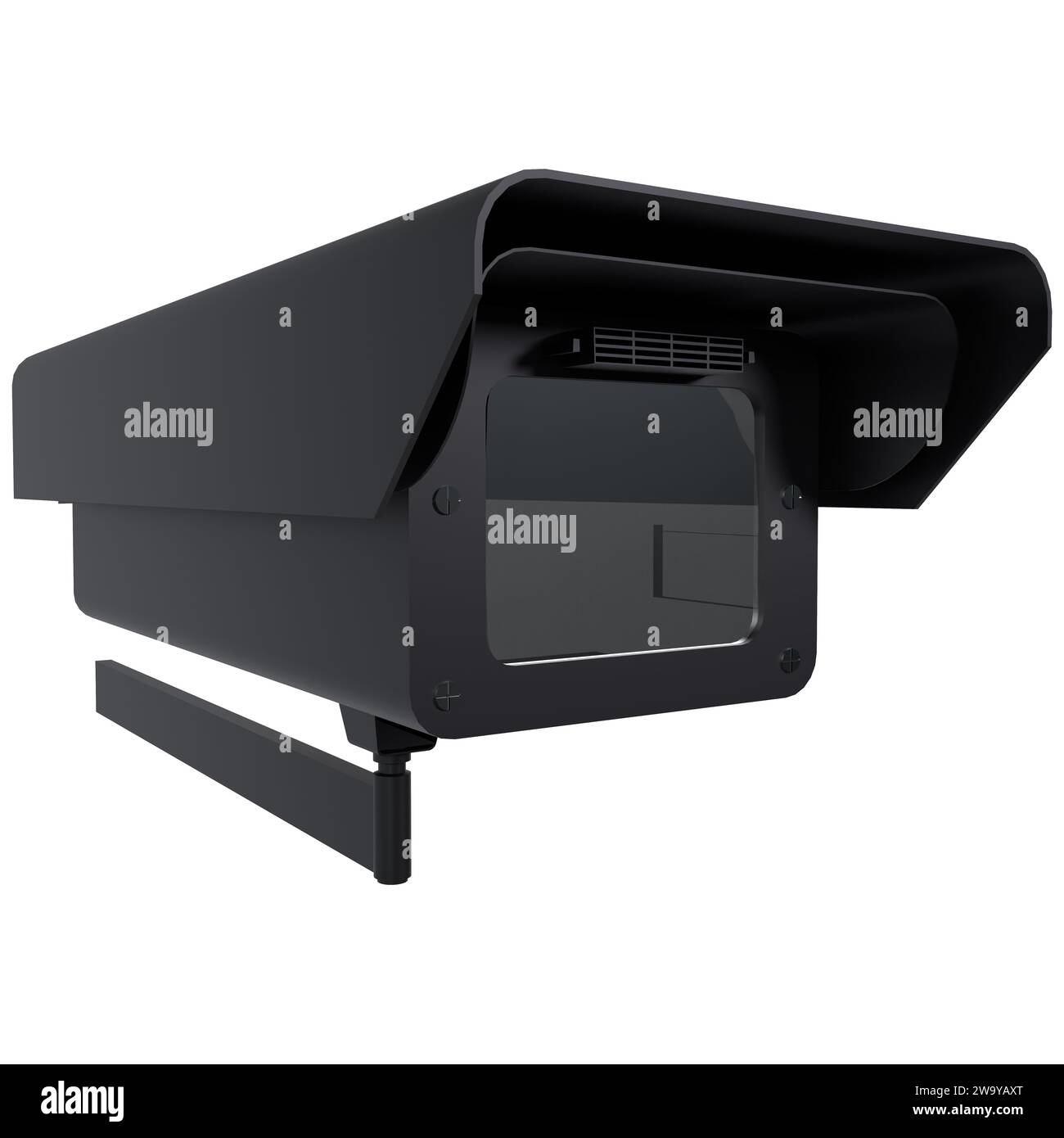 Cctv Camera isolated on white background Stock Photo - Alamy