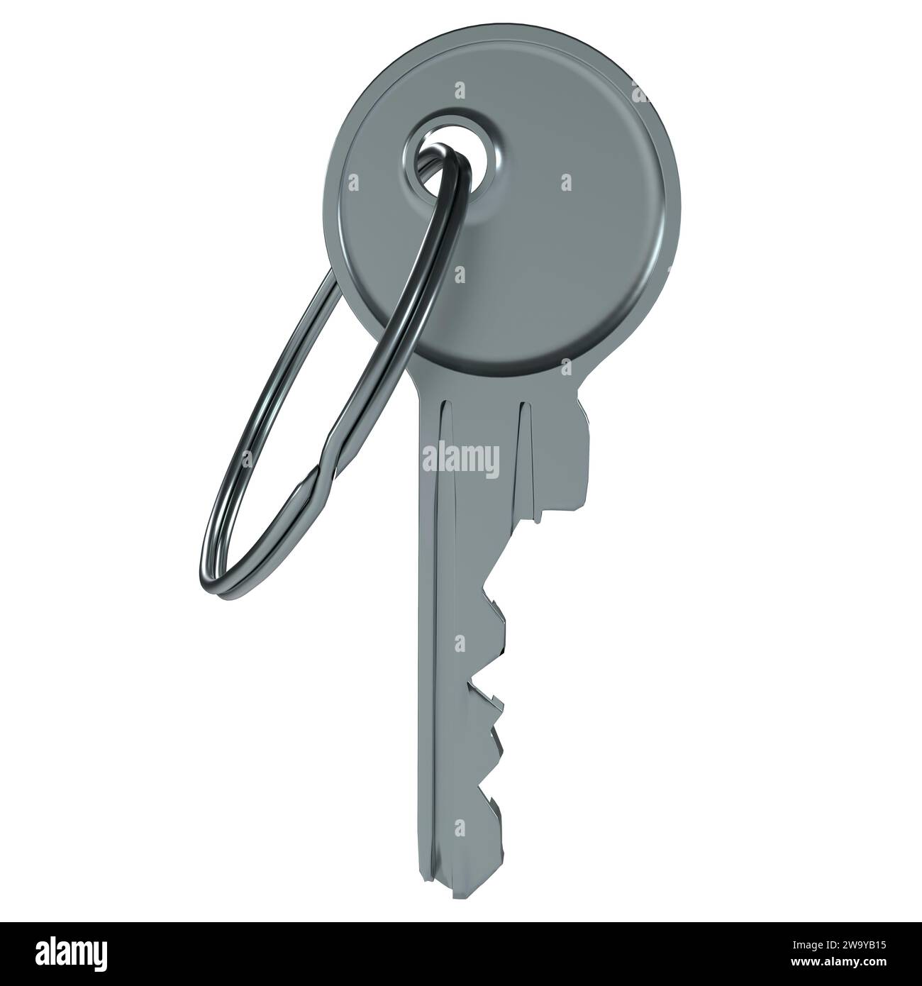 House key white flat Cut Out Stock Images & Pictures - Alamy