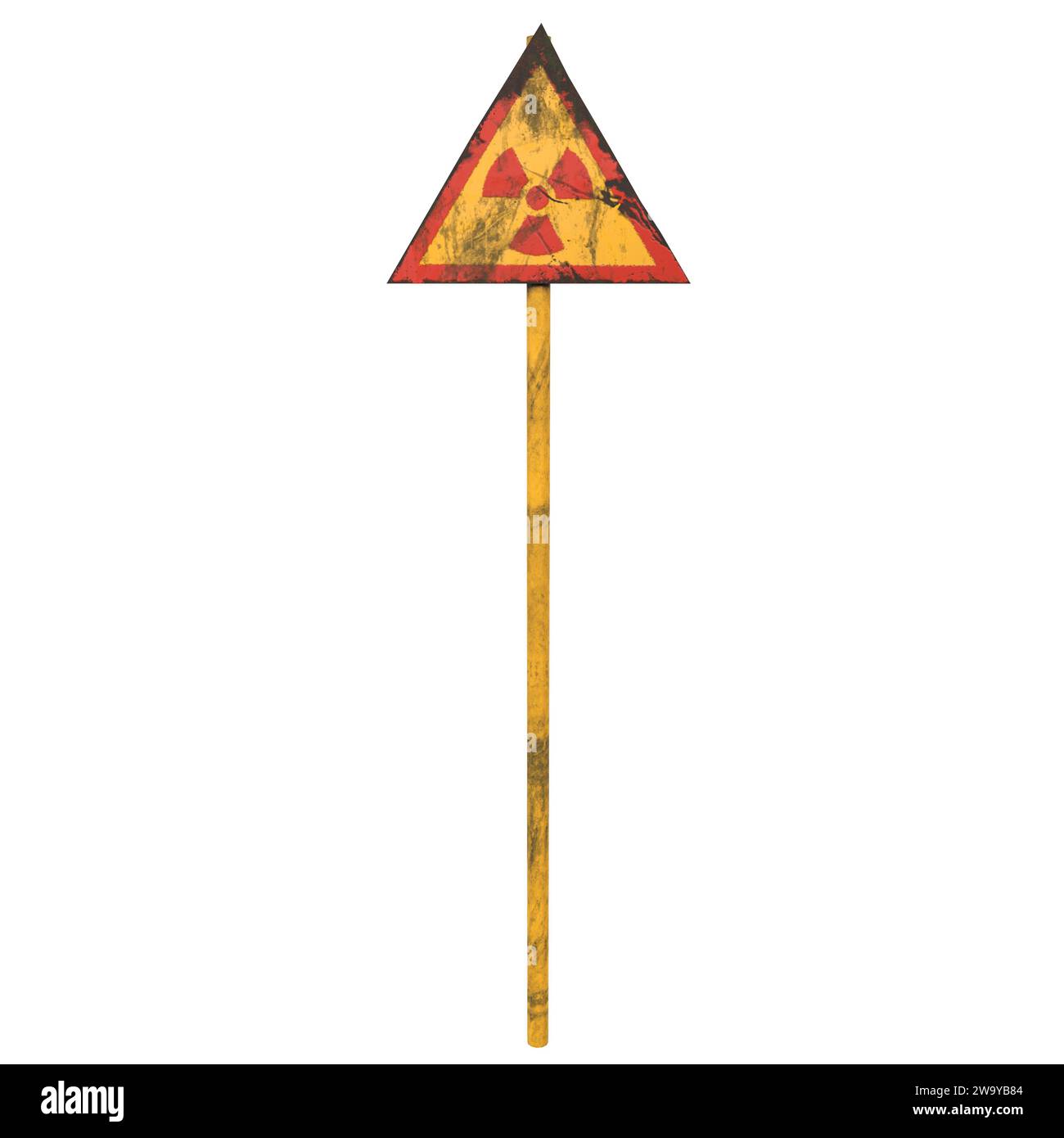 Radiation Sign isolated on white background Stock Photo - Alamy